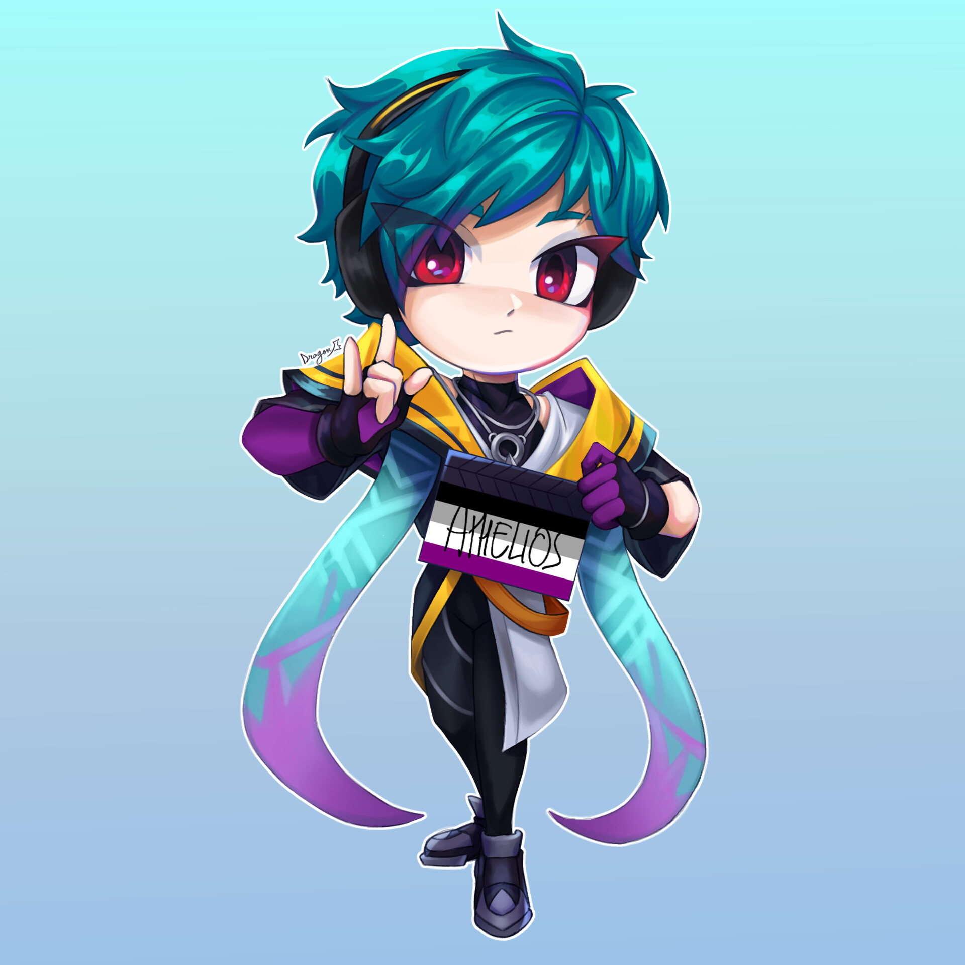 ArtStation - Pride Chibi Aphelios