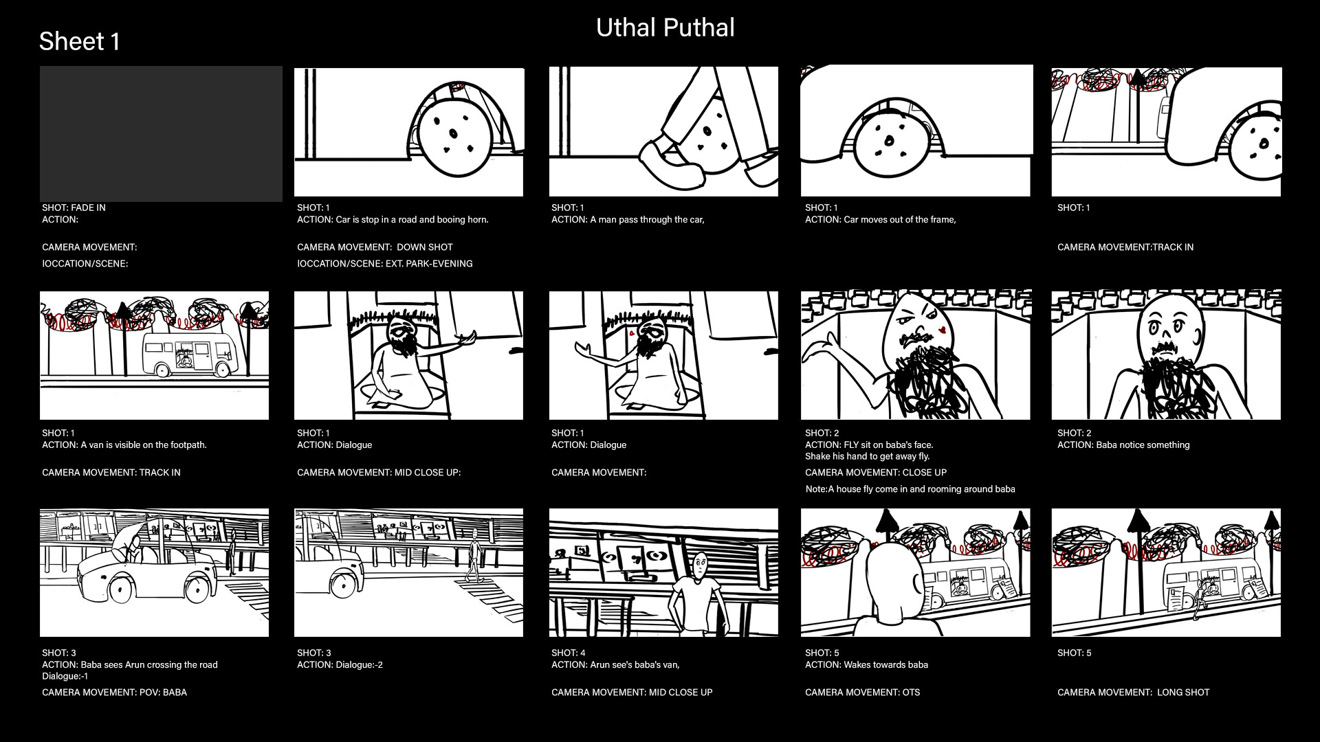 ArtStation - Storyboard for "Uthal Puthal"