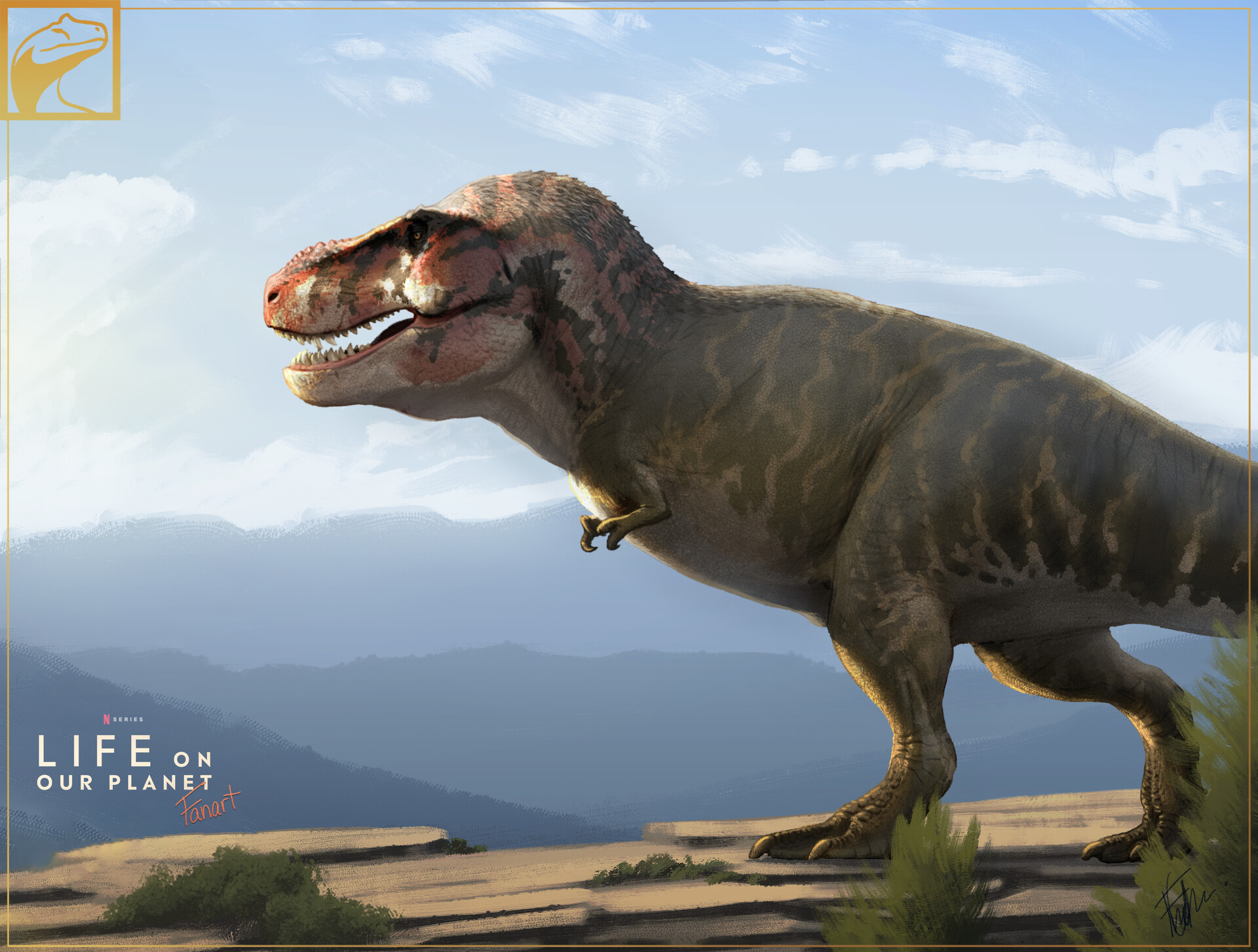 ArtStation - Tyrannosaurus rex: Life on Our Planet Fanart