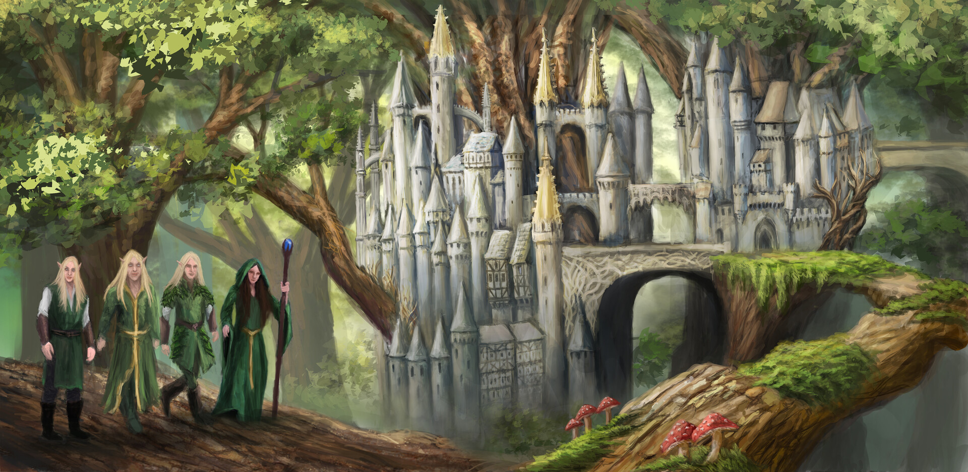 ArtStation - Elven Castles