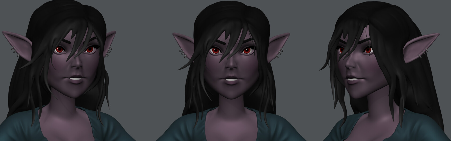 ArtStation - Dark Elf - ZBrush character sculpt for Thesis