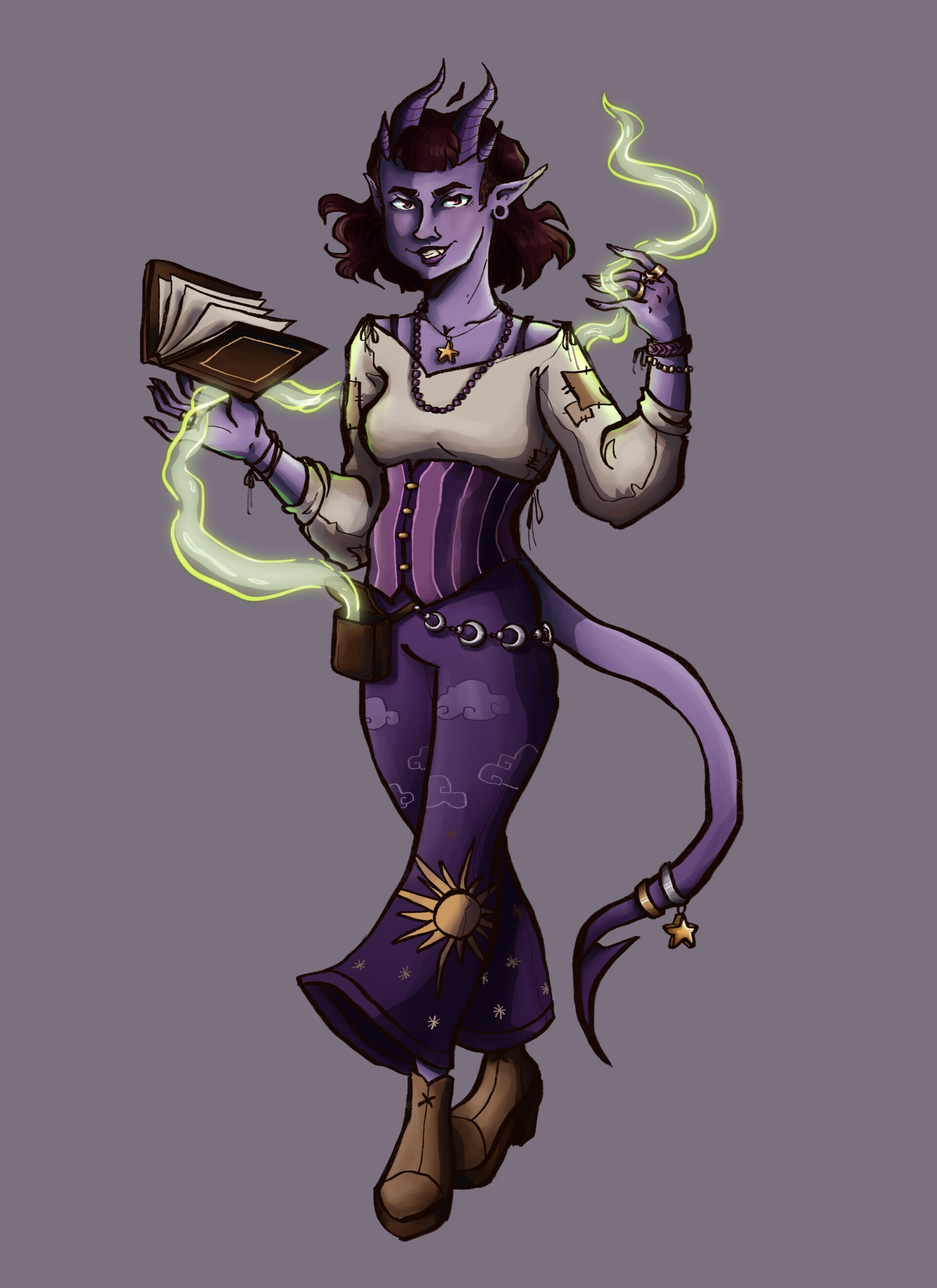 ArtStation - Tiefling Witch Character Design