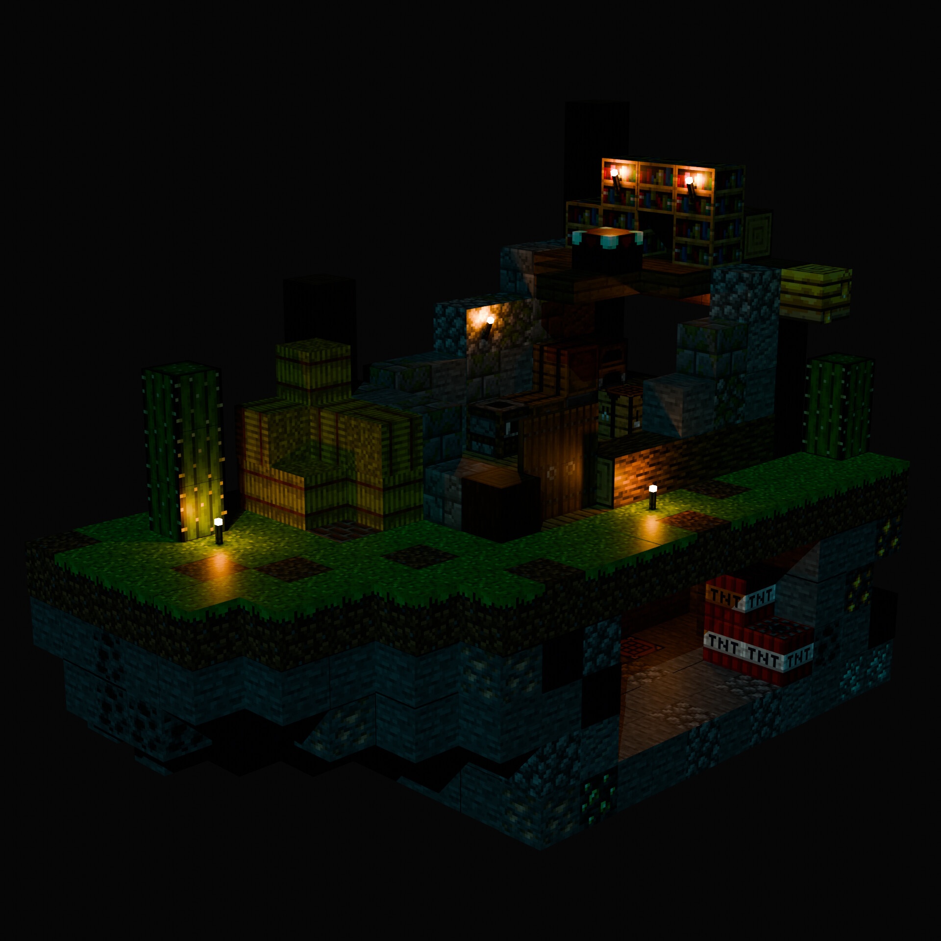 ArtStation - A day with minecraft