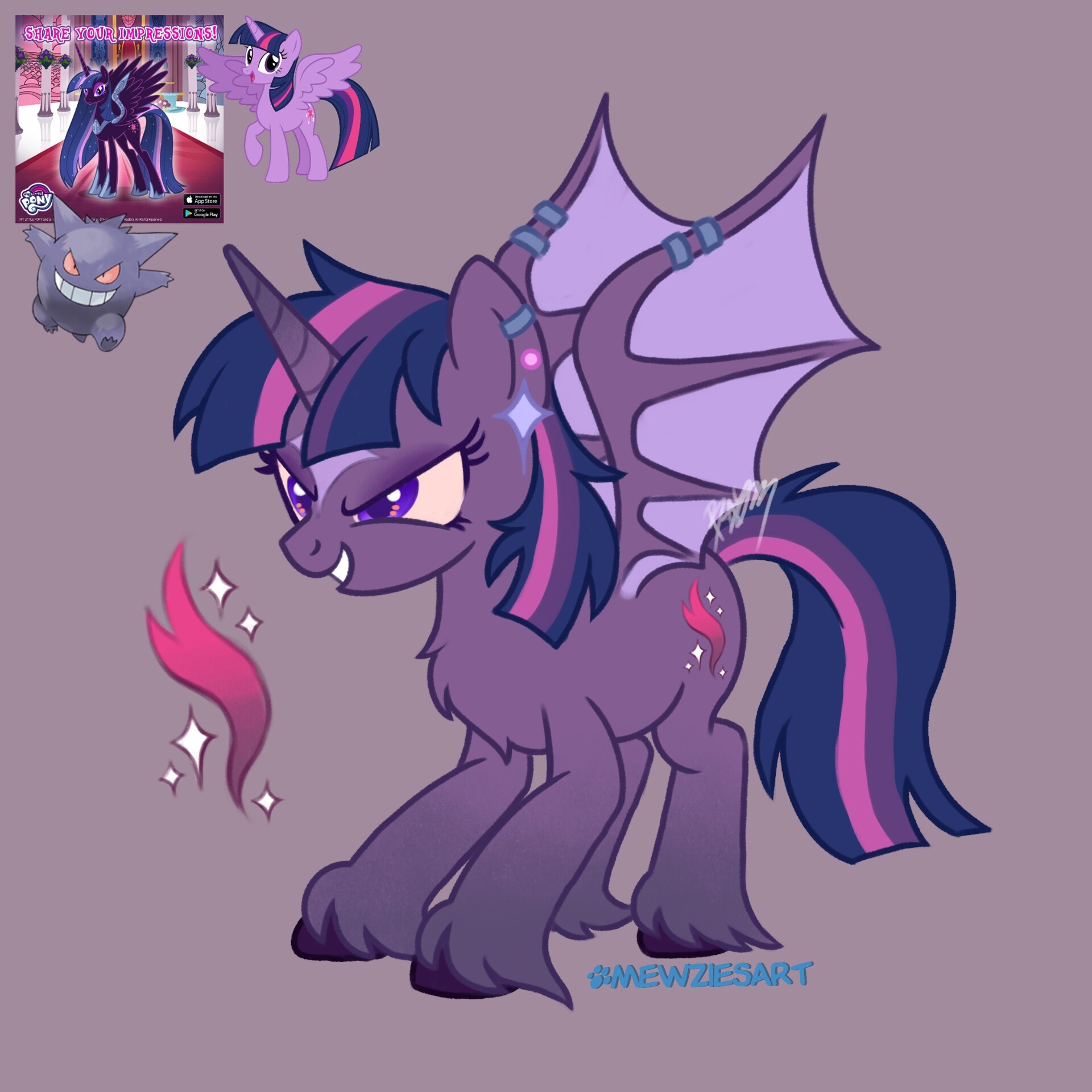 ArtStation - Mane 6 Gengar Fusions