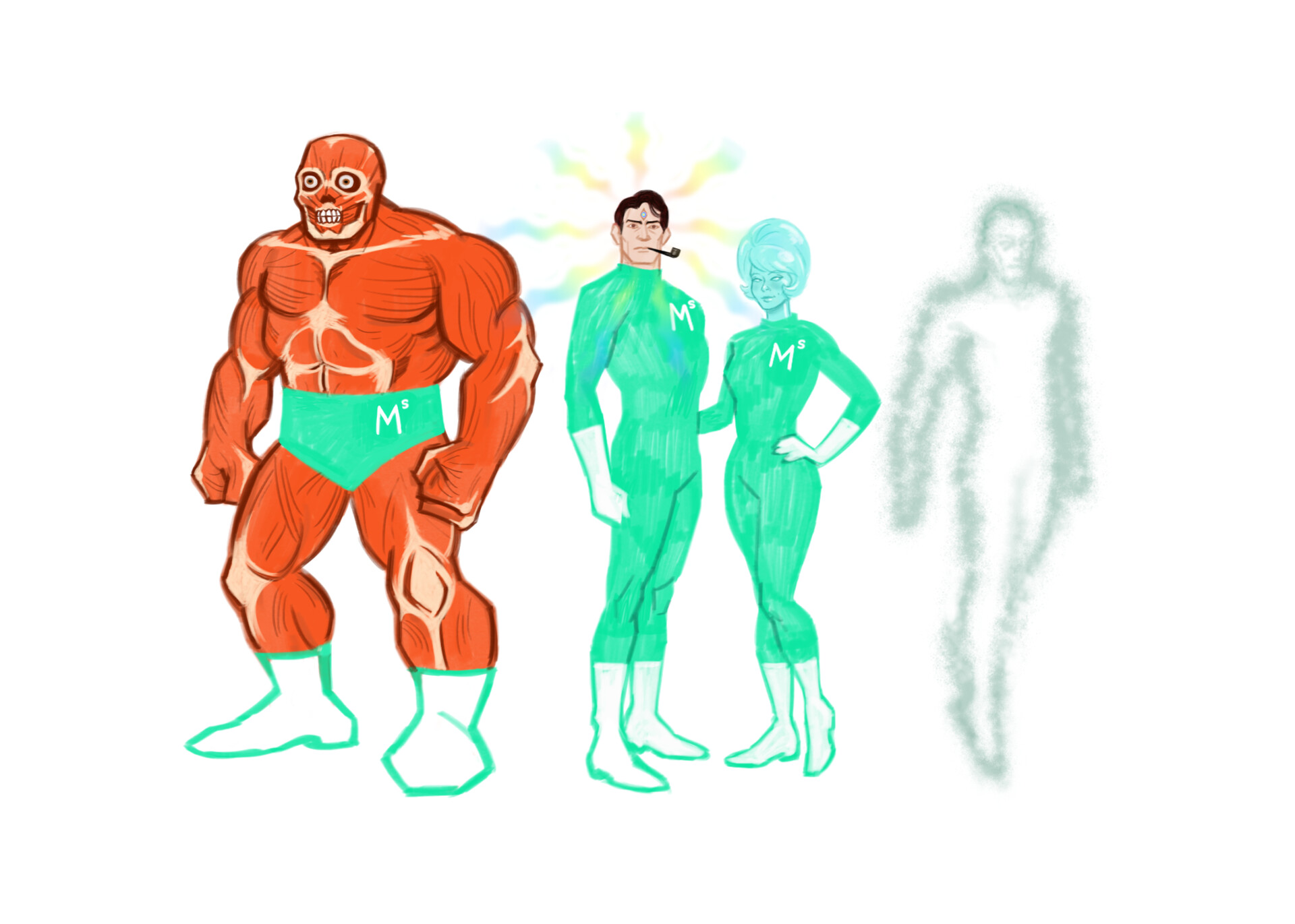 ArtStation - Supers! various hero designs