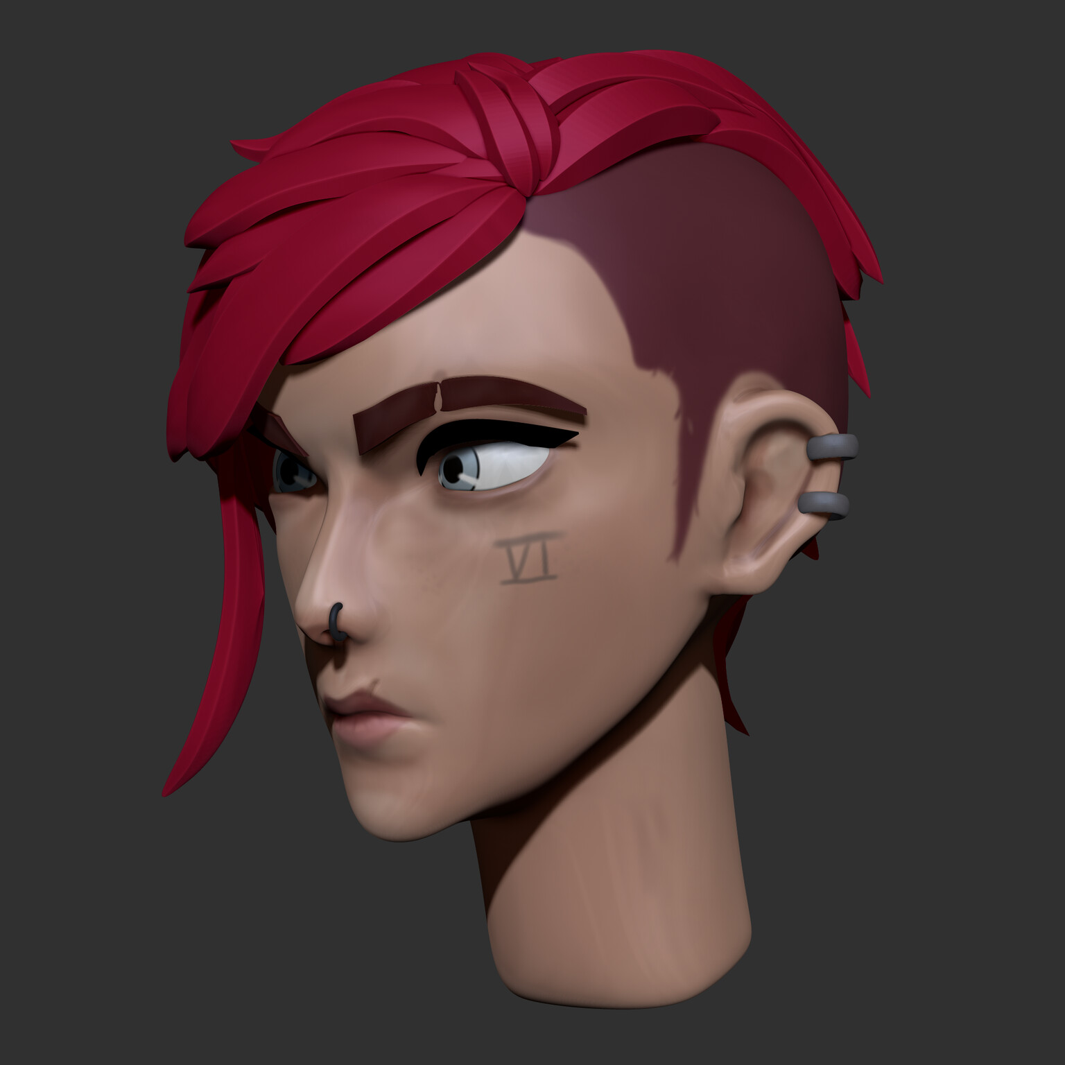 ArtStation - Vi Arcane Head sculpt