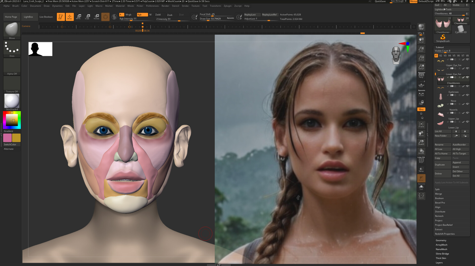 ArtStation - Sculpting faces like a noob in Zbrush - Anatomy approach