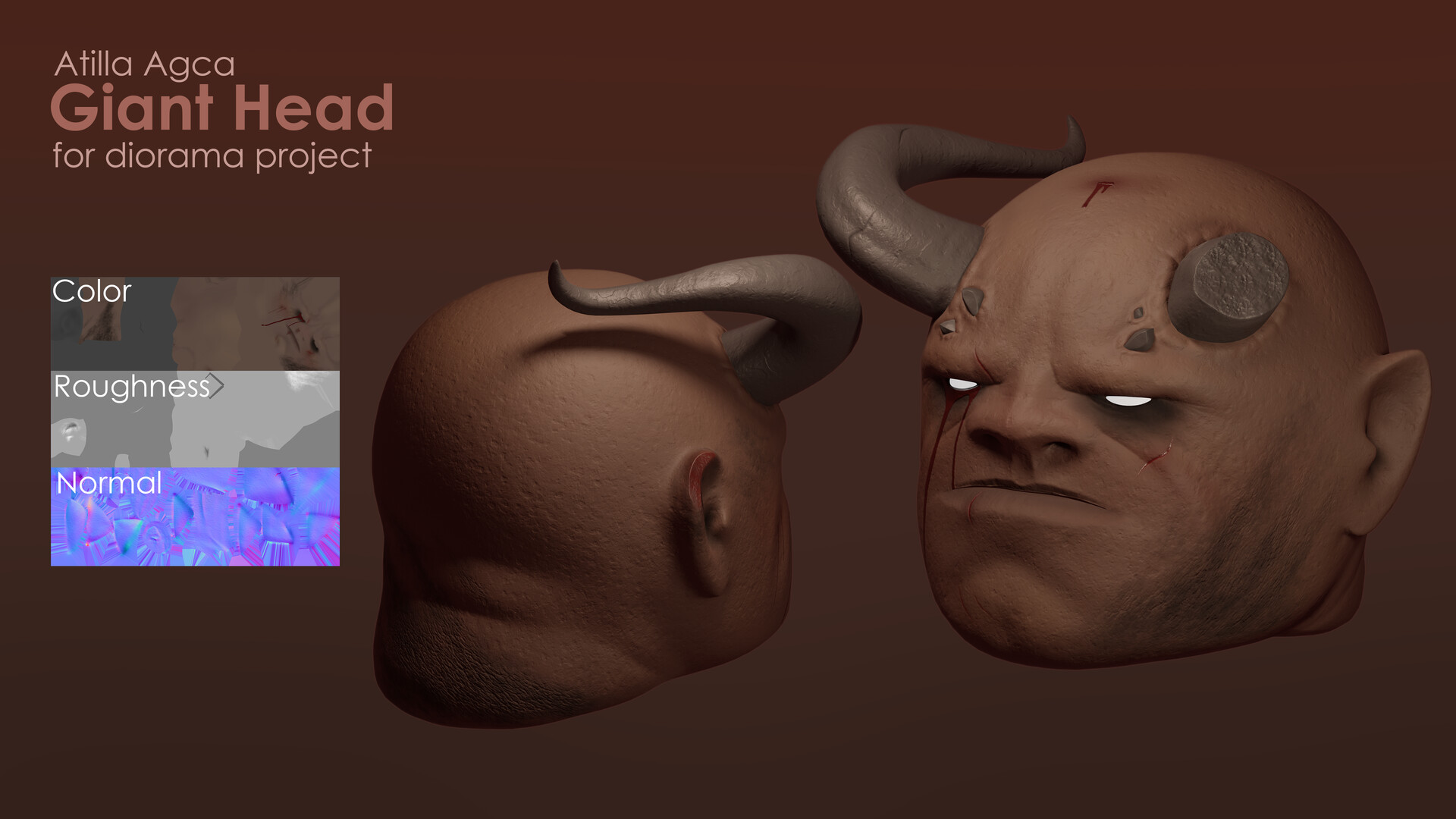 Atilla Agca - Giant Slayer - 3D Diorama