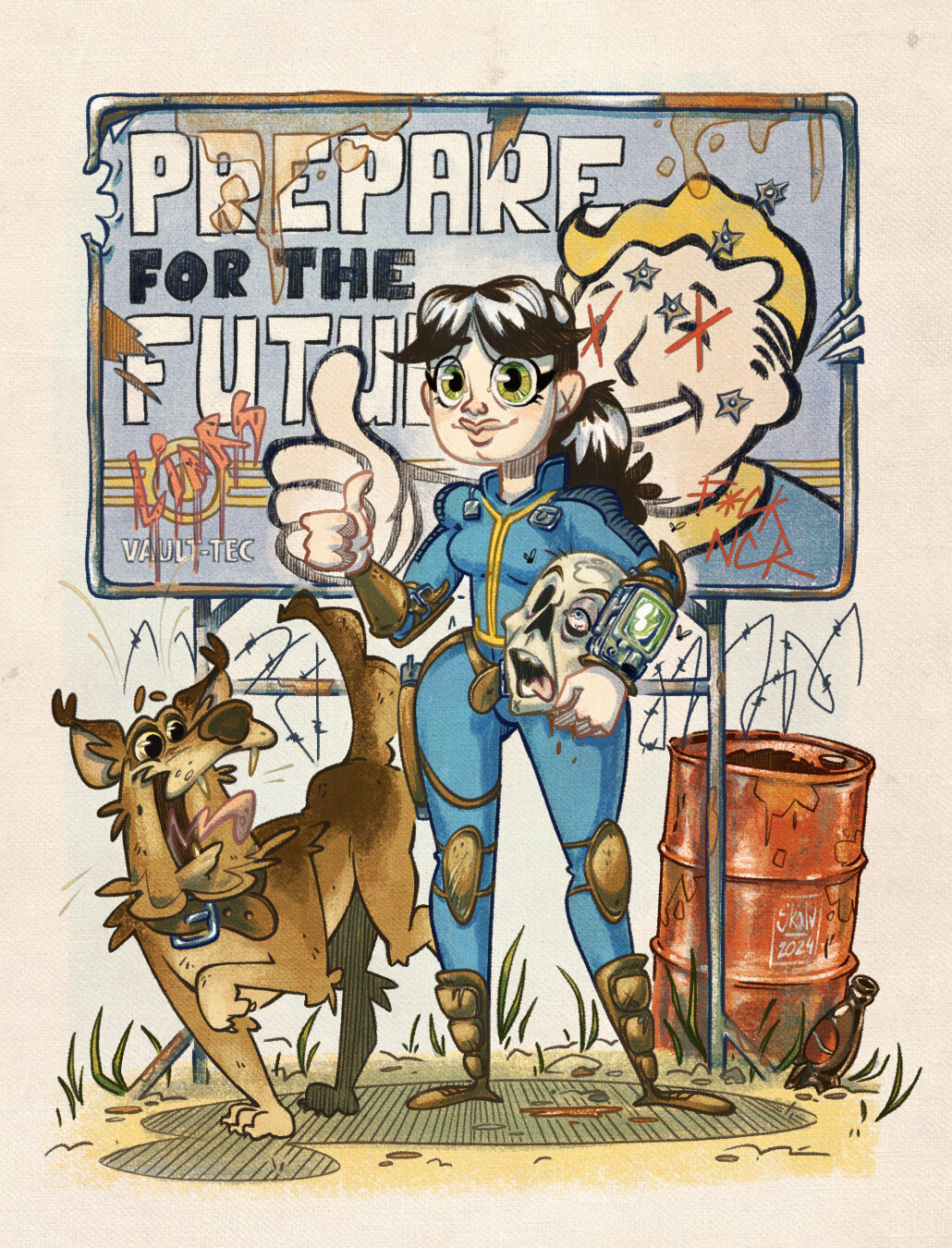 Fallout Fan Art by Jean-Baptiste "Skälv" MARGARIT : r/ImaginaryFallout