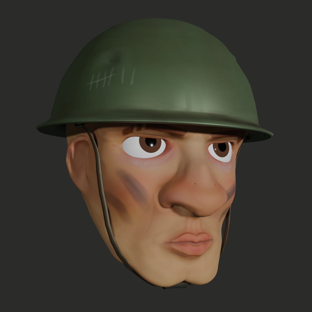 Daniel Depledge - Stylised Soldier Head