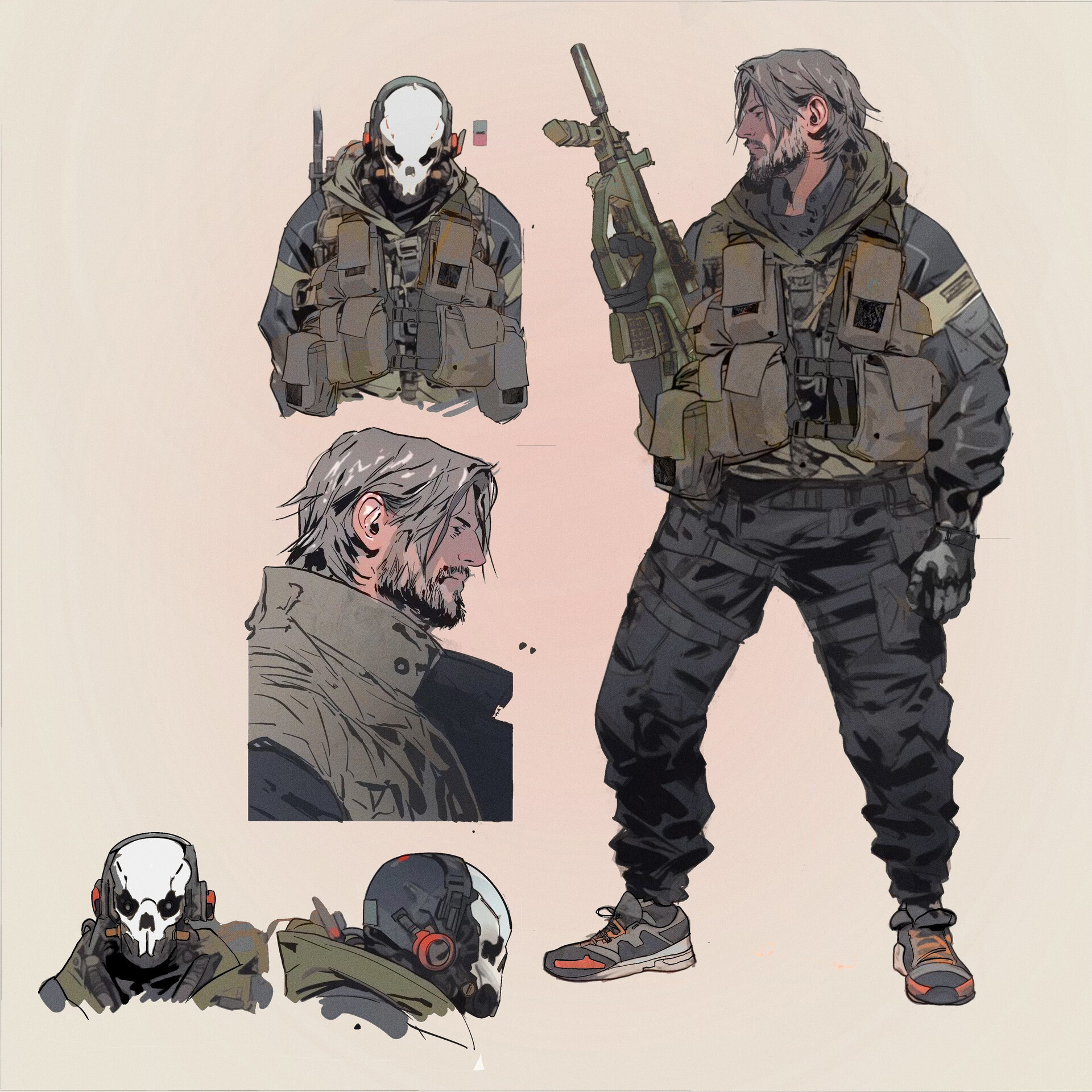 ArtStation - Mercenary Character Sheet