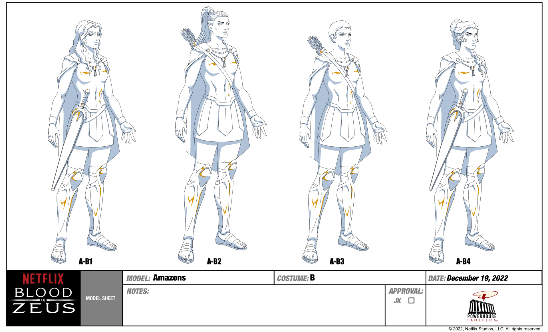 Steven-Wayne Ellison - Blood of Zeus Season 2 : Amazon Character Designs