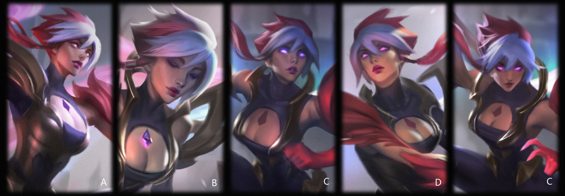 Foritis wang - League of Legends - Dawnbringer Riven Mythic Chroma Splash Art