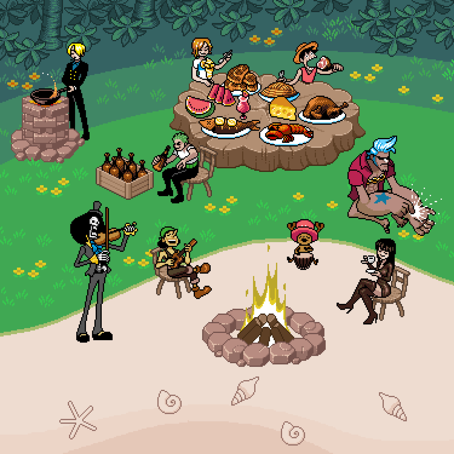 ArtStation - Straw Hats Dinner