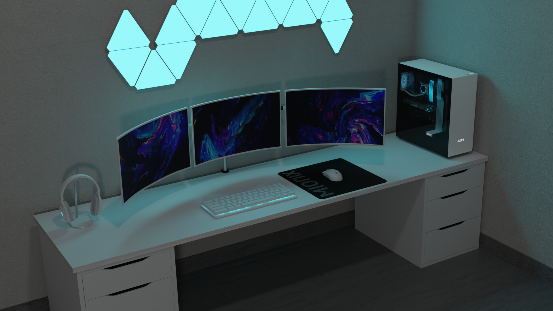 ArtStation - GAMING ROOM AND DETAILED PC