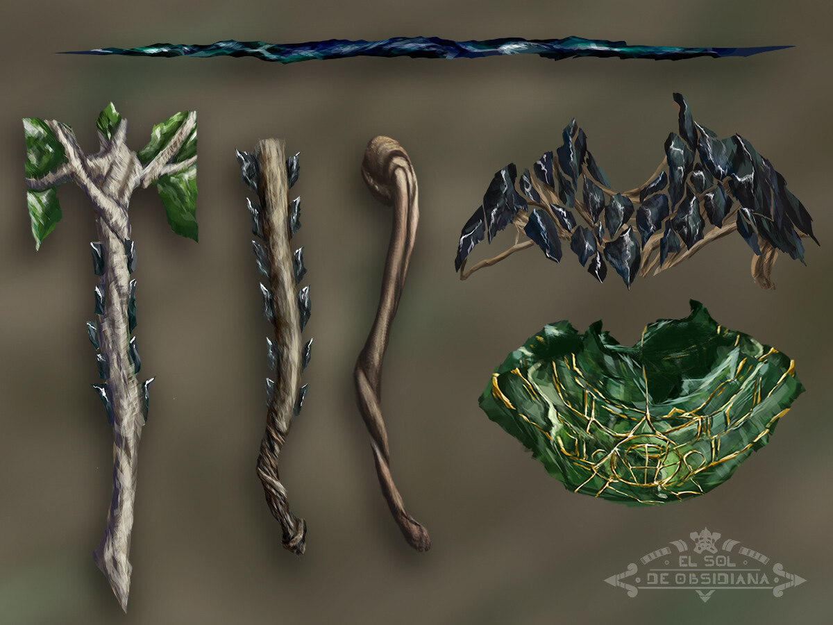 ArtStation - Obsidian Weapons