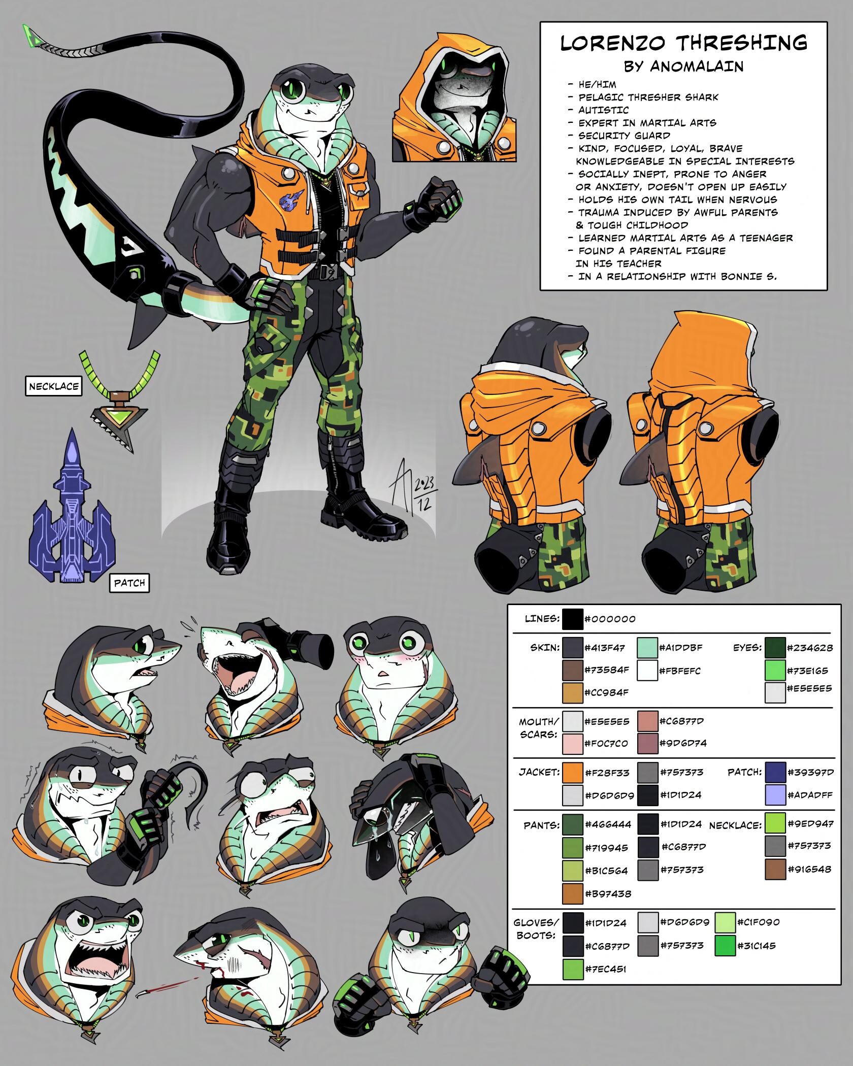 ArtStation - Lorenzo Threshing 2023 Ref Sheet