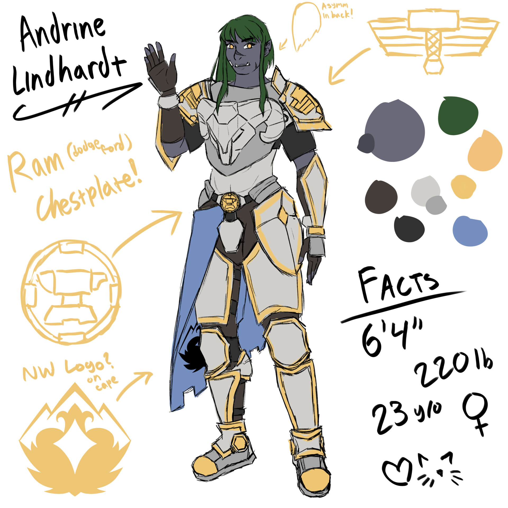 ArtStation - D&D Character - Andrine Lindhardt