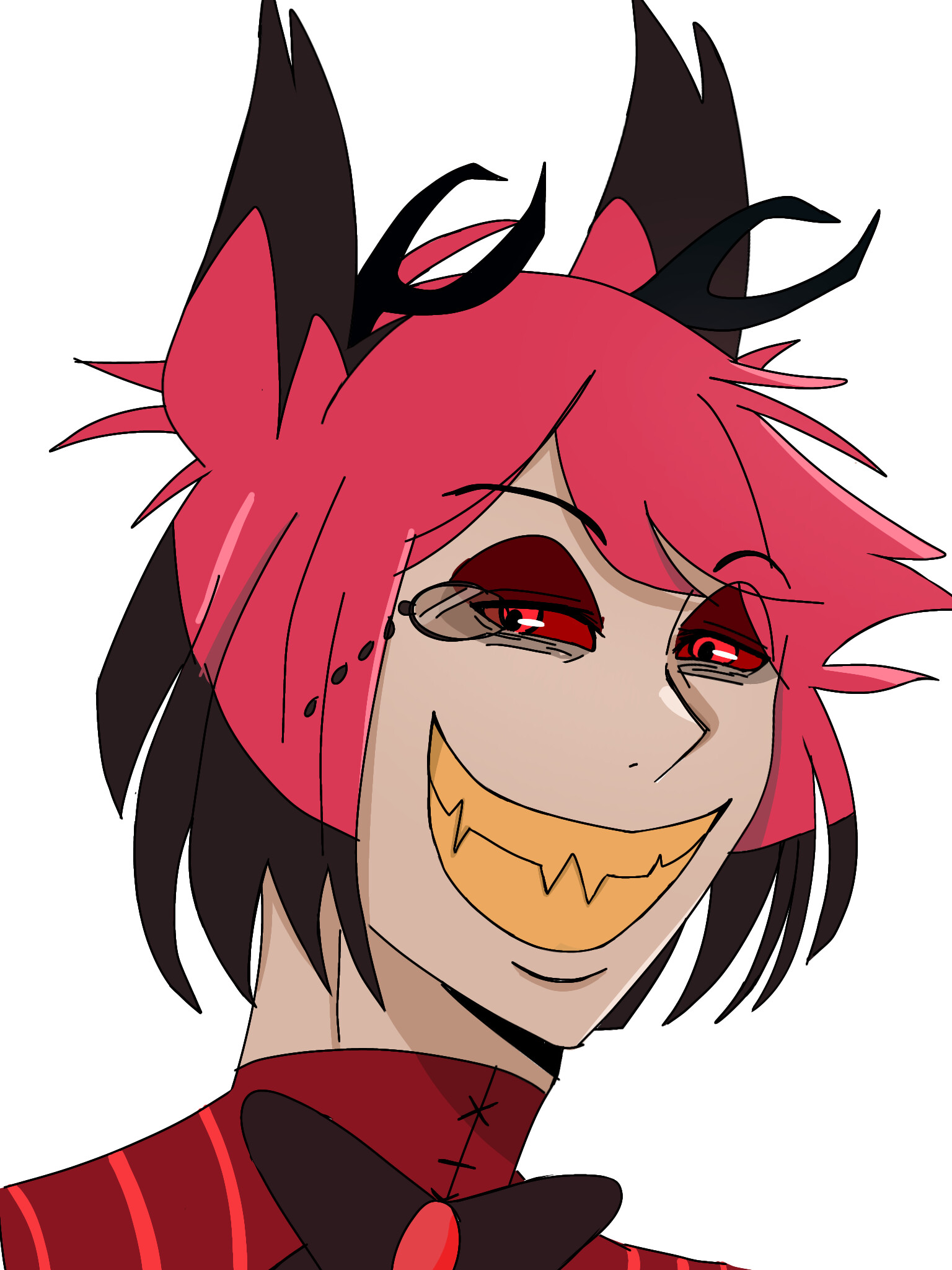 ArtStation - Alastor Anime Artstyle Fanart from Hazbin Hotel