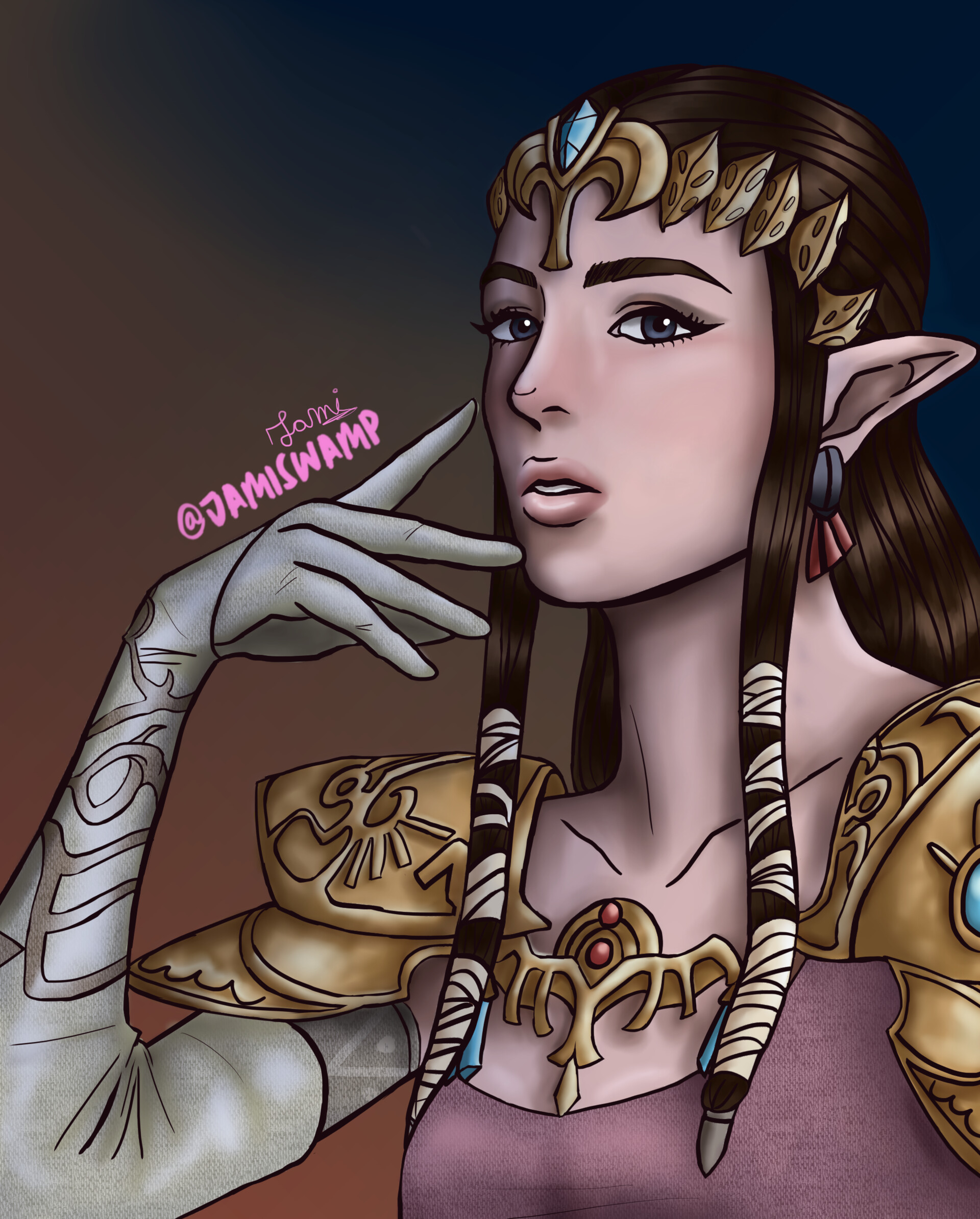 ArtStation - Hunter Schafer as Zelda