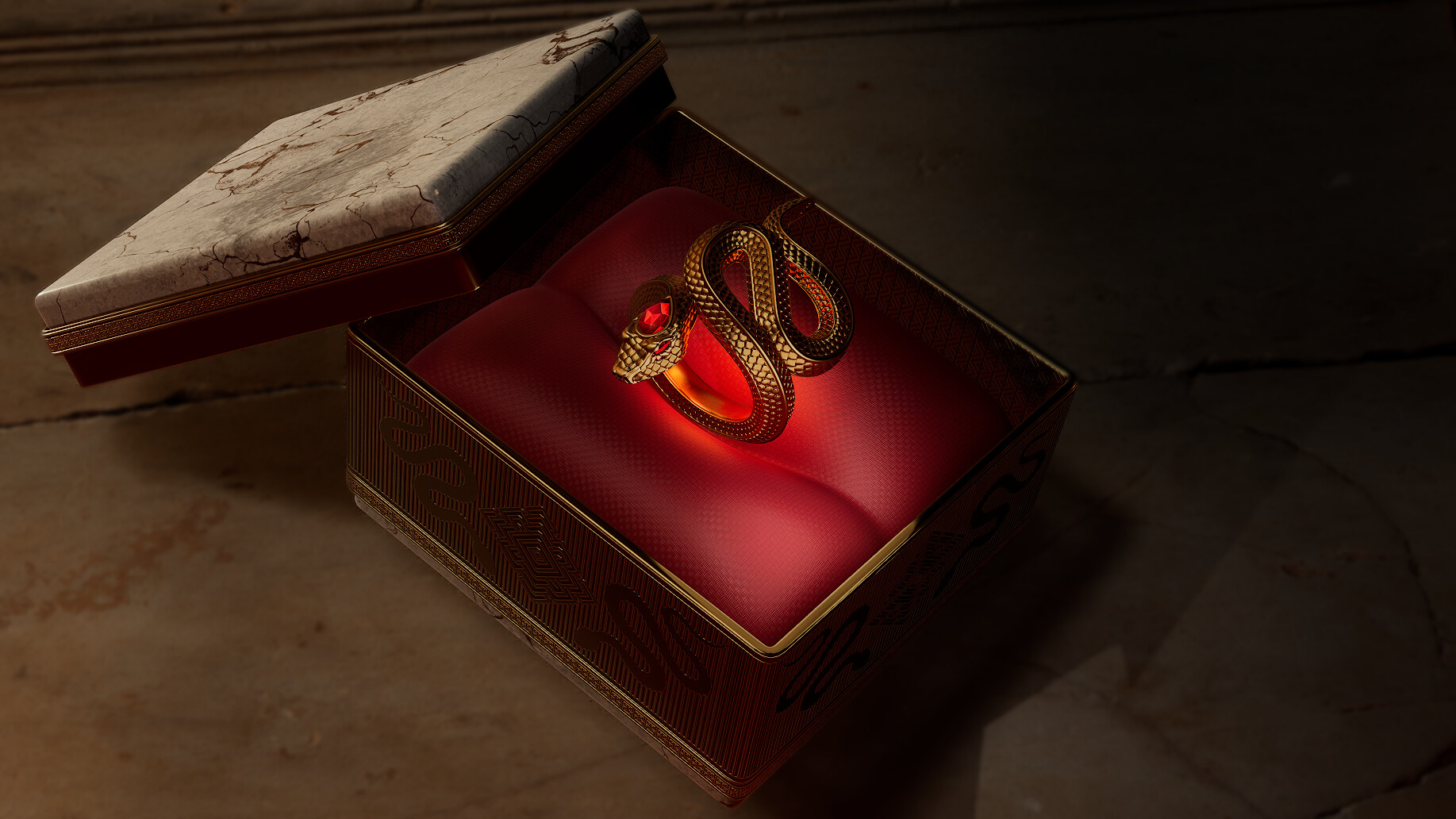 ArtStation - Serpent God Ring