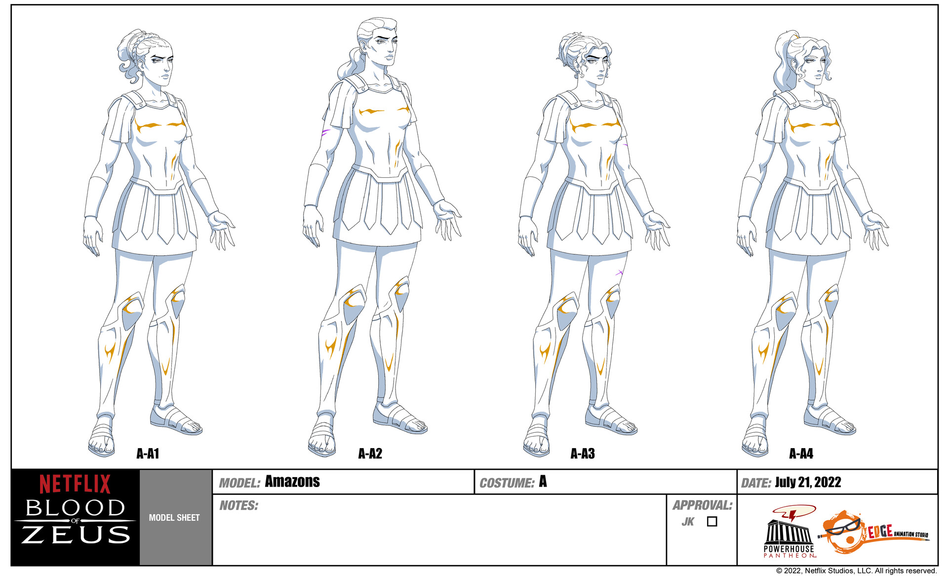 Steven-Wayne Ellison - Blood of Zeus Season 2 : Amazon Character Designs