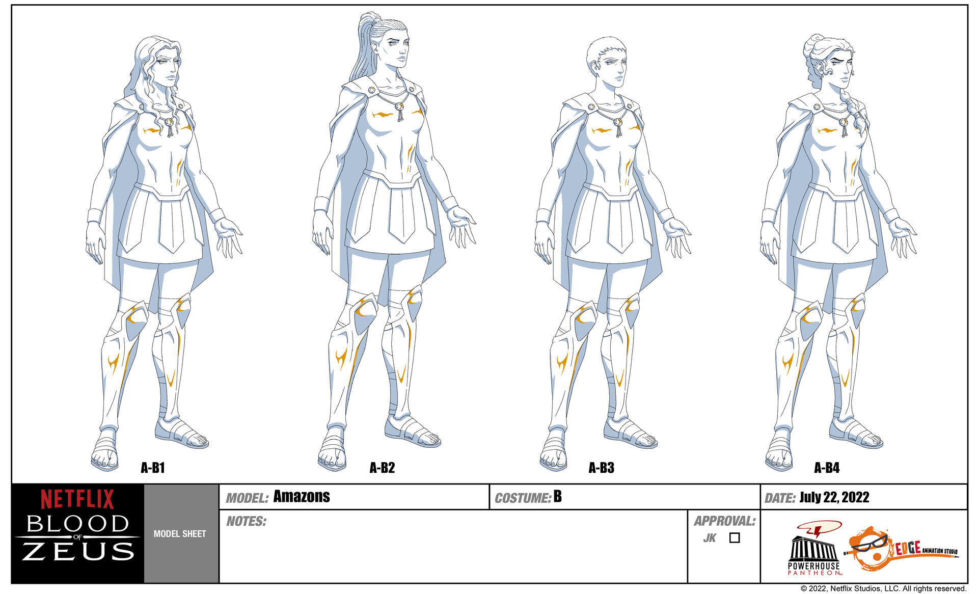 Steven-Wayne Ellison - Blood of Zeus Season 2 : Amazon Character Designs