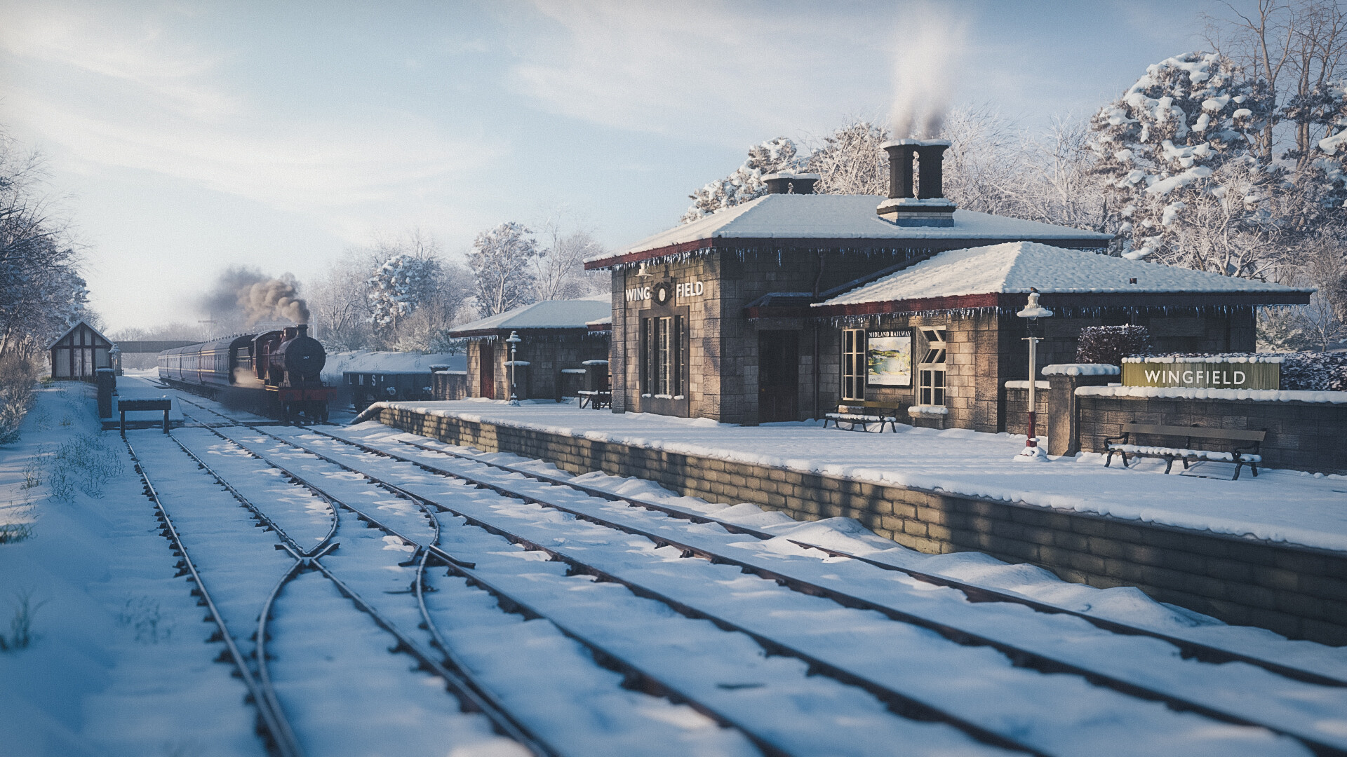 ArtStation - Victorian Railway Station - continued a bit more