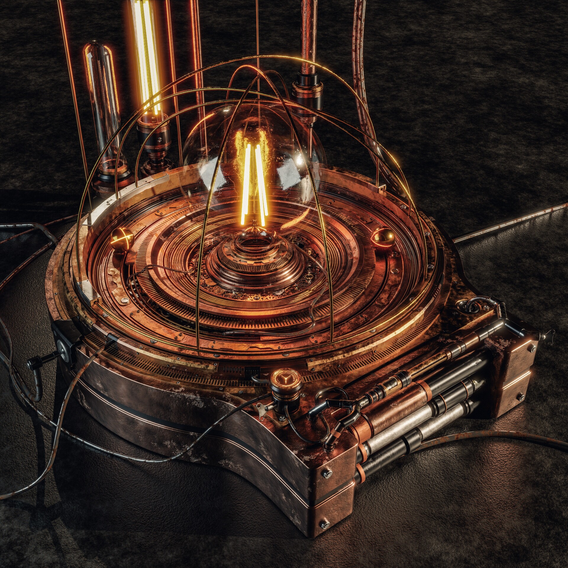 ArtStation - Steampunk Sun Dial