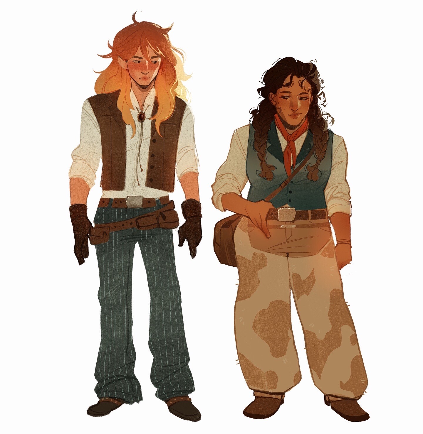 ArtStation - Mattie and Flora - character design concepts