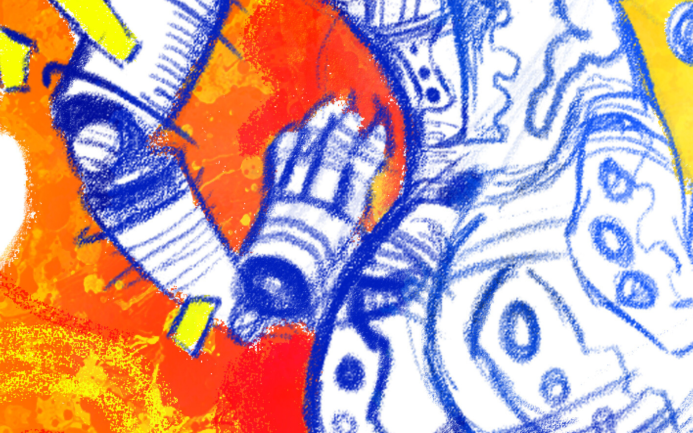 💙 Nathan Fleury 💛 - "Celestial" Cubism Figure Drawing