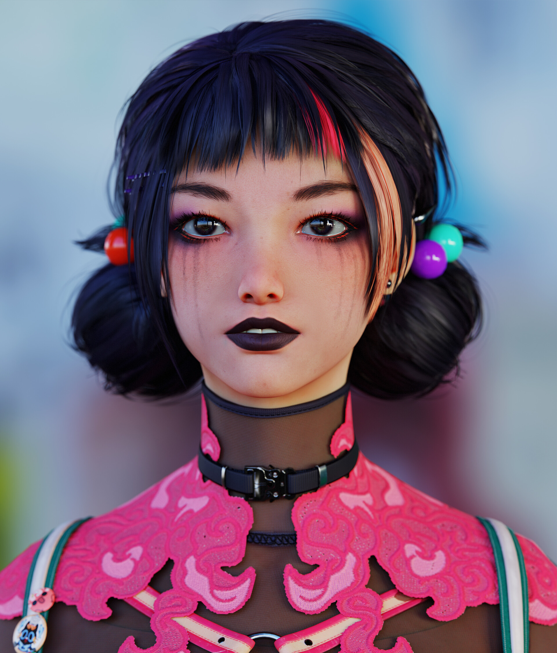 ArtStation - Pink Punk Miko