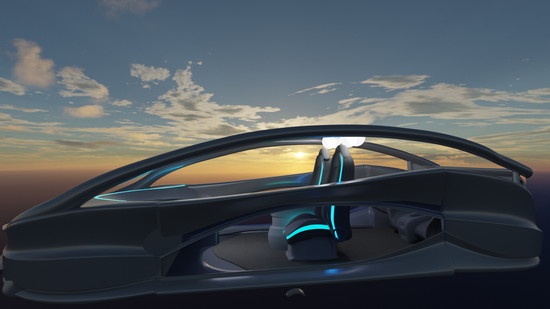 ArtStation - 3D Air car model (concept art for virtual reality)