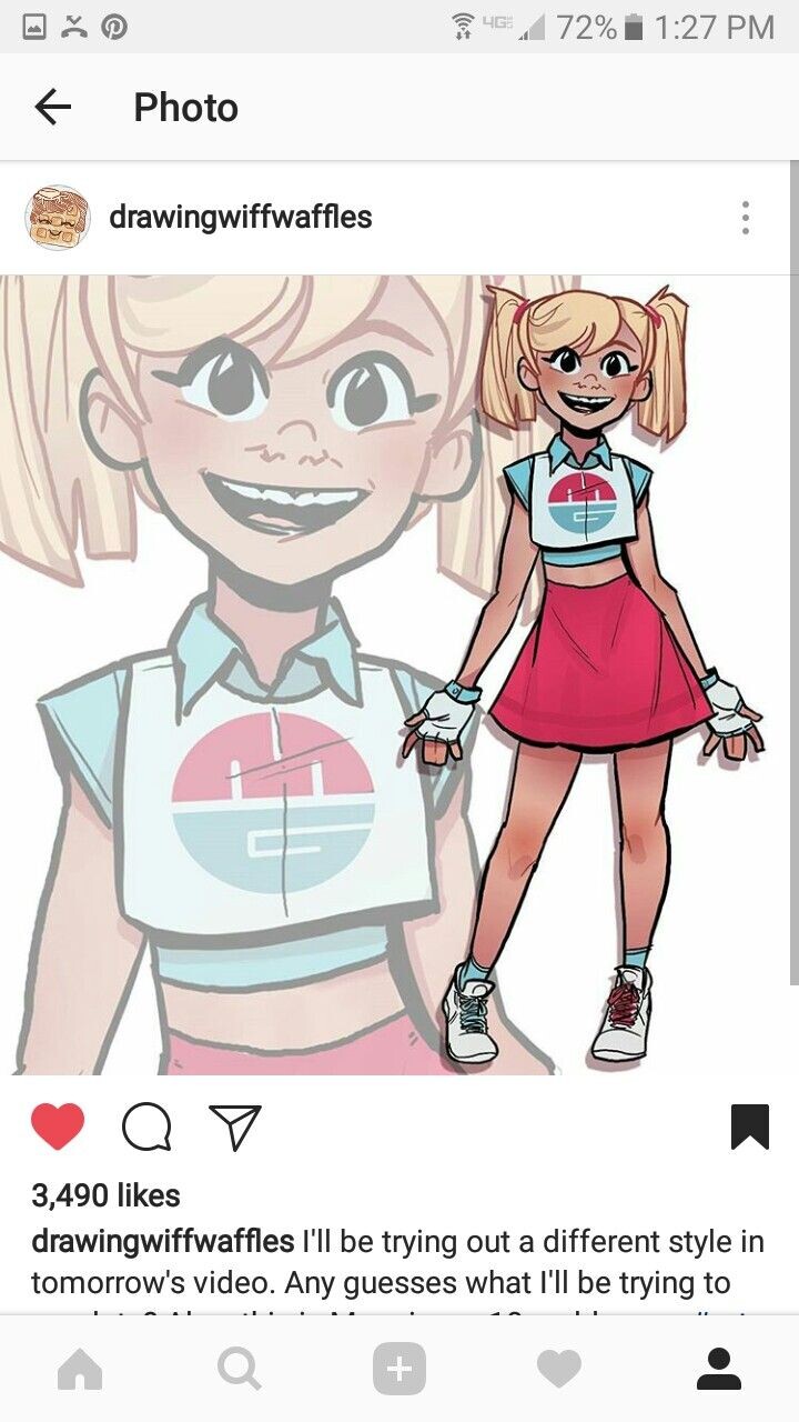 how to draw a face drawing wiff waffles