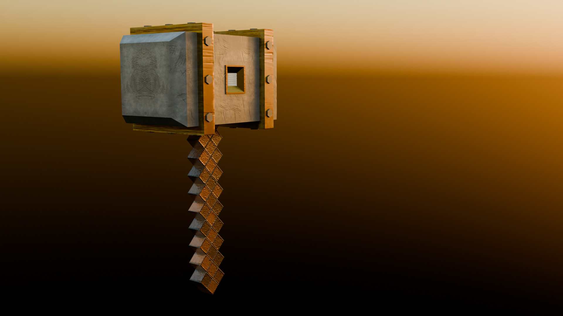 ArtStation - Minecraft Piston Hammer