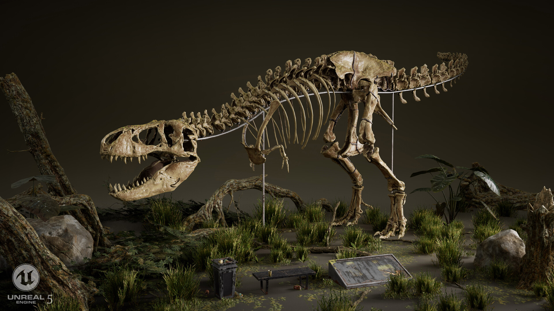 ArtStation - T-Rex skeleton