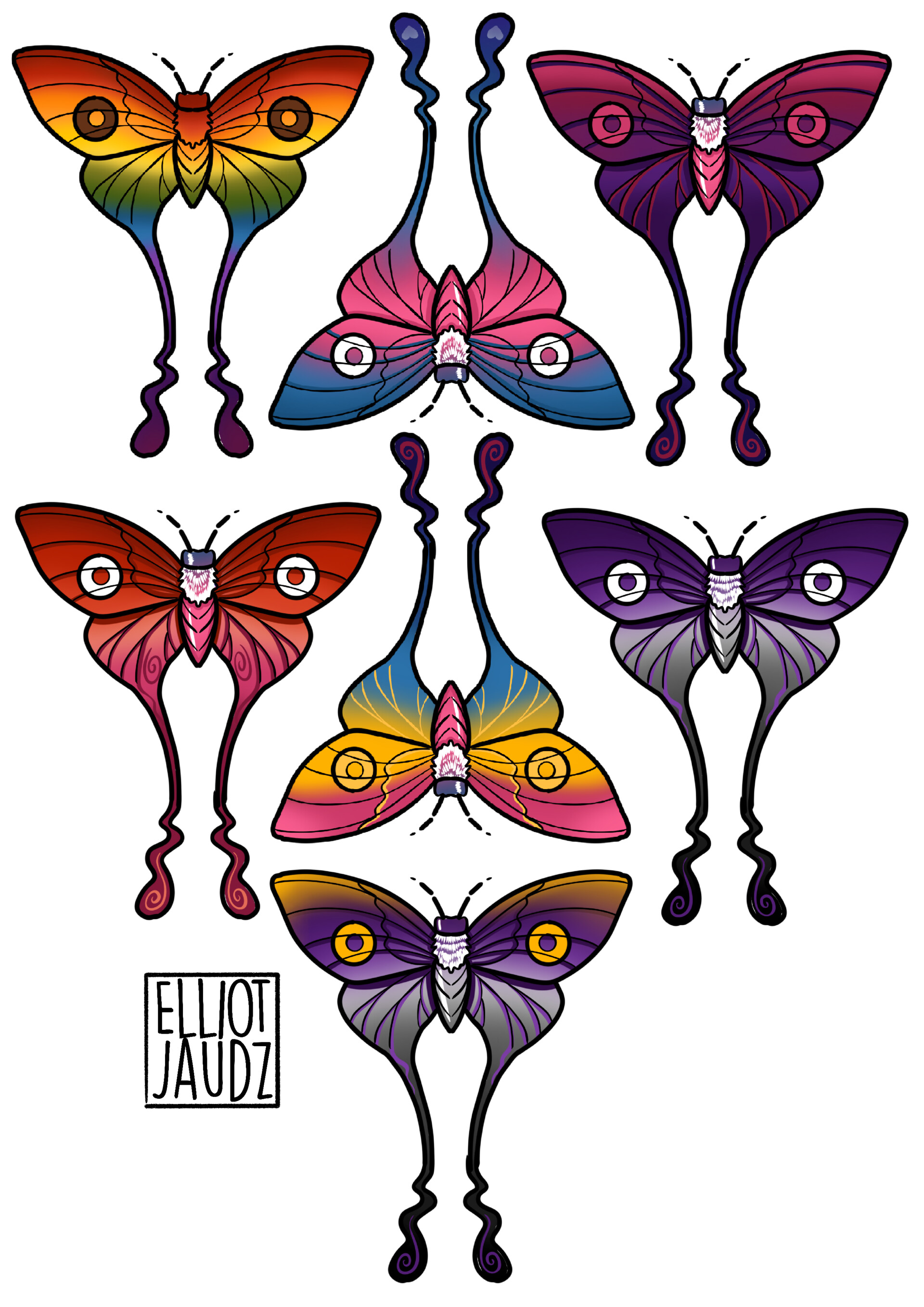 ArtStation - Pride Moths
