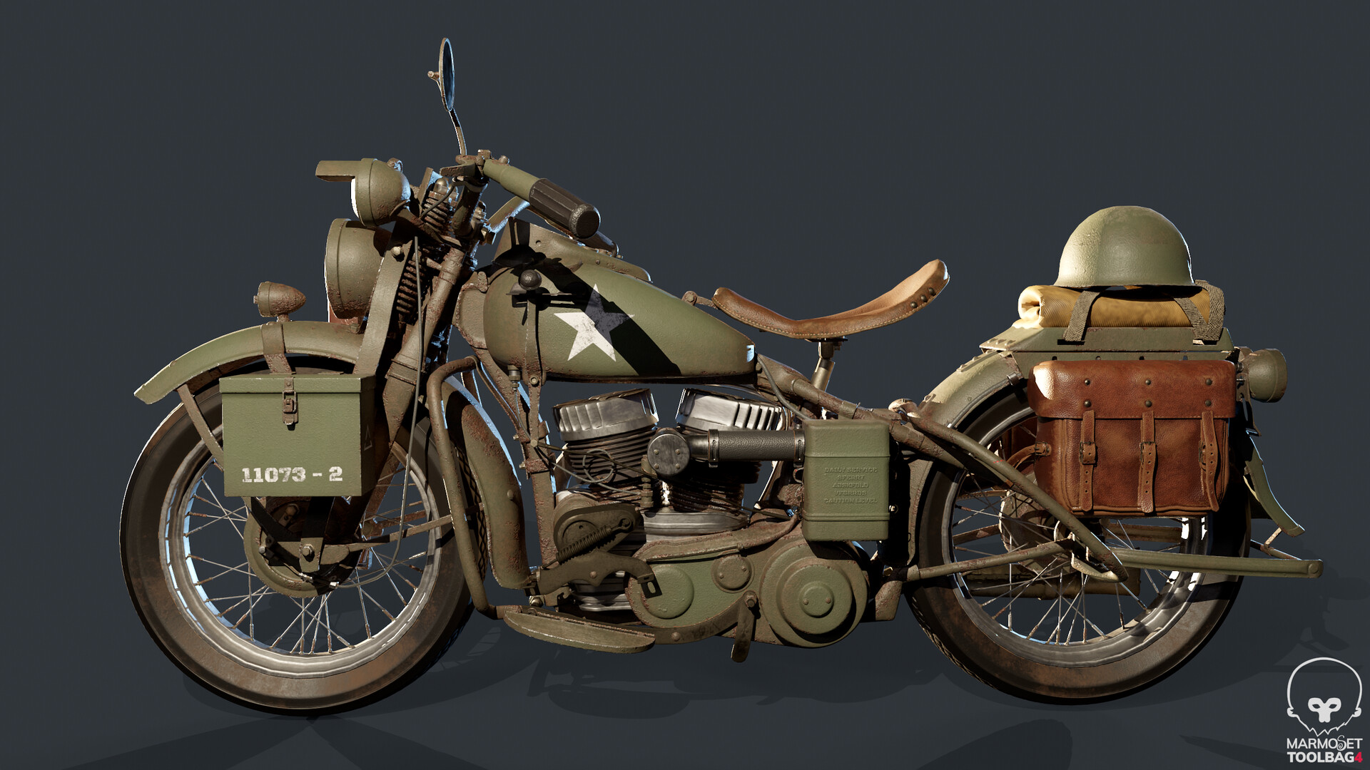 ArtStation - Harley-Davidson WLA42 (motorcycle) is a personal work.