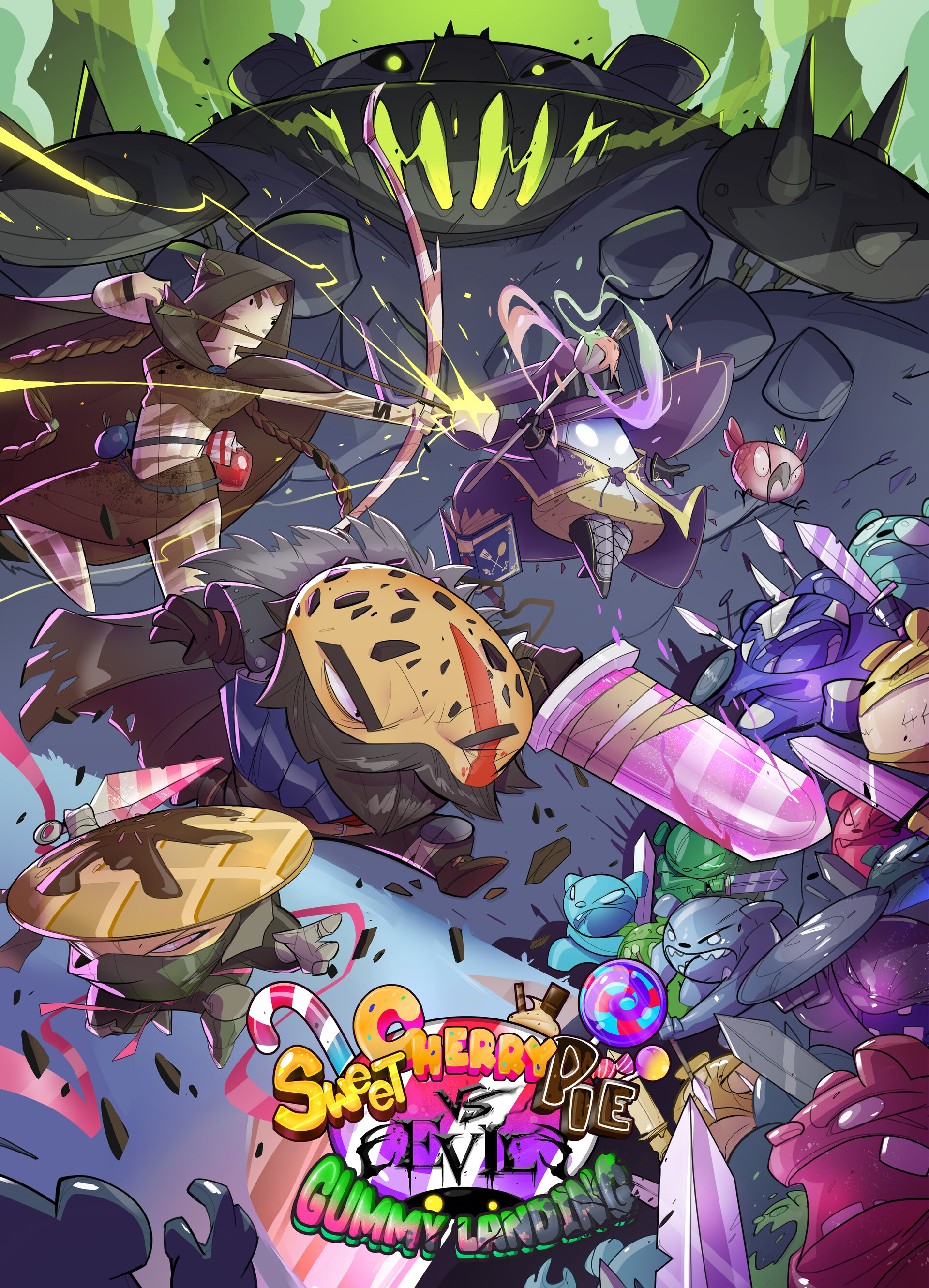 ArtStation - Sweet Cherry Pie vs Evil - Expansion