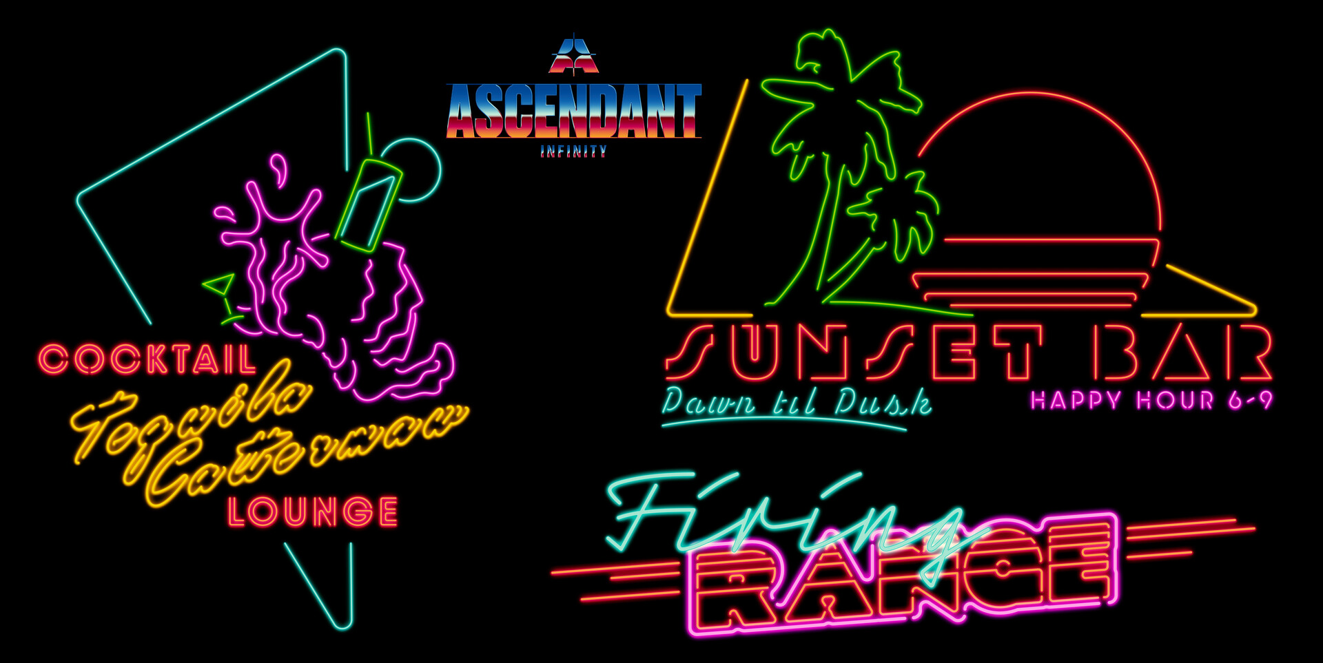 ArtStation - Ascendant Infinity: Neon Signs