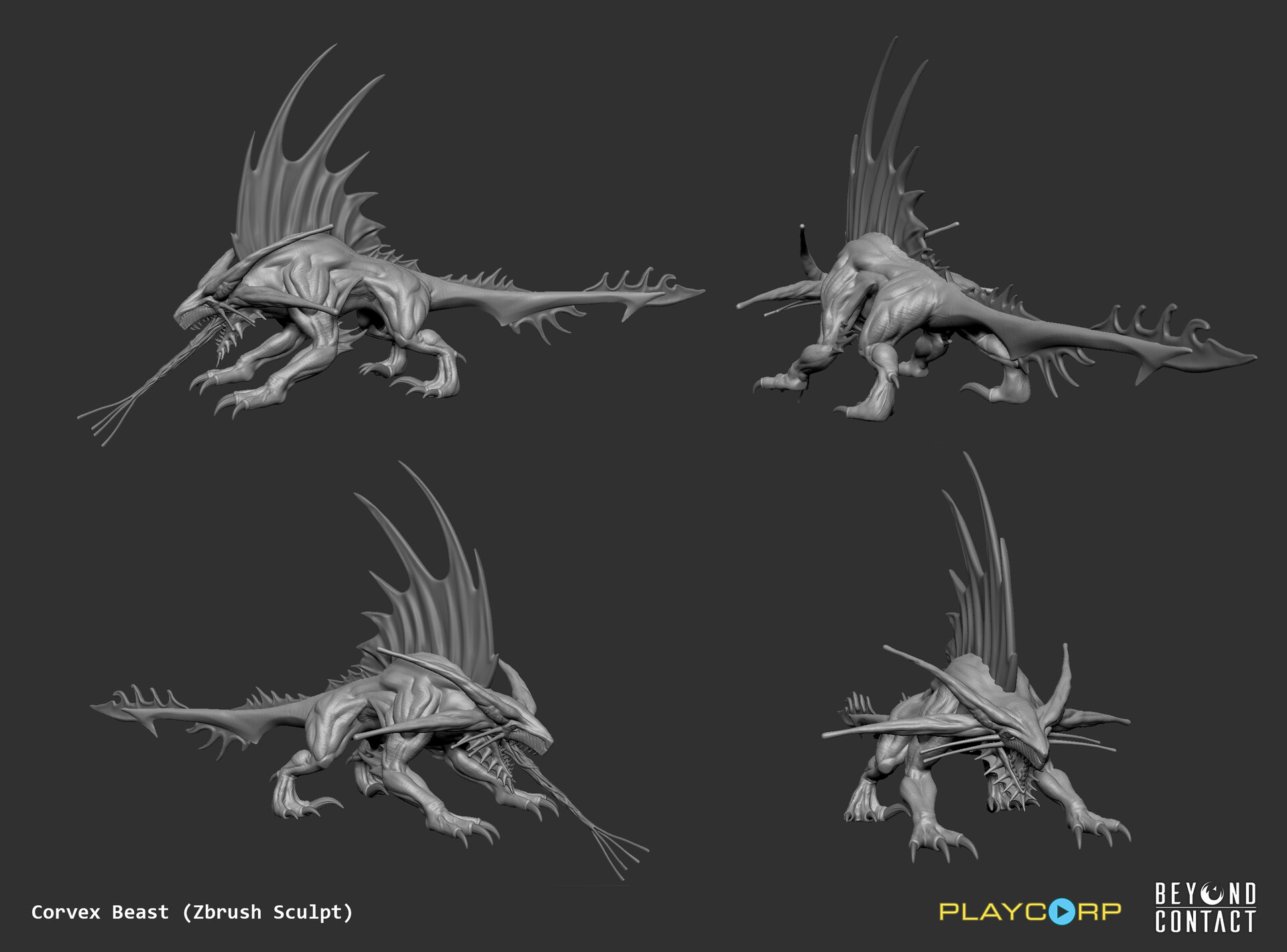 Anthony Dizon - Beyond Contact - Corvex Beast (In-Game Creature)