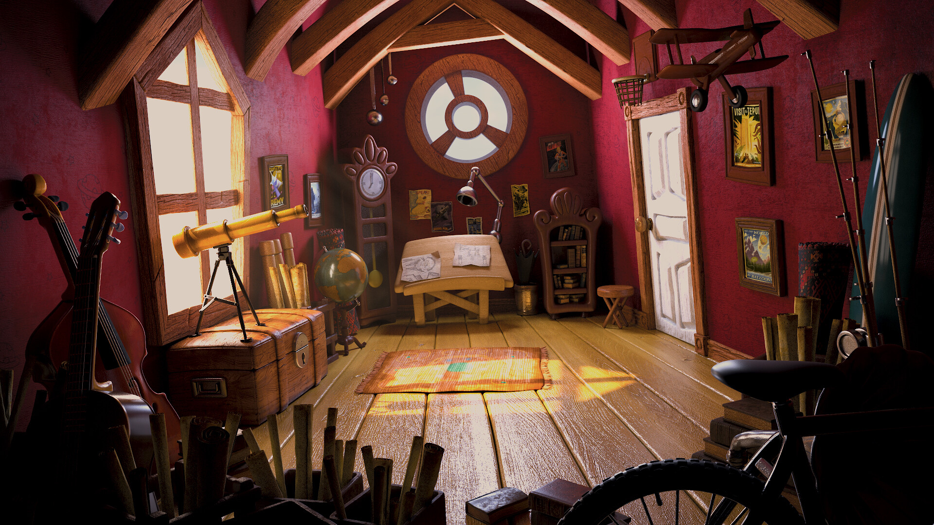 ArtStation - Vickery Attic Lighting