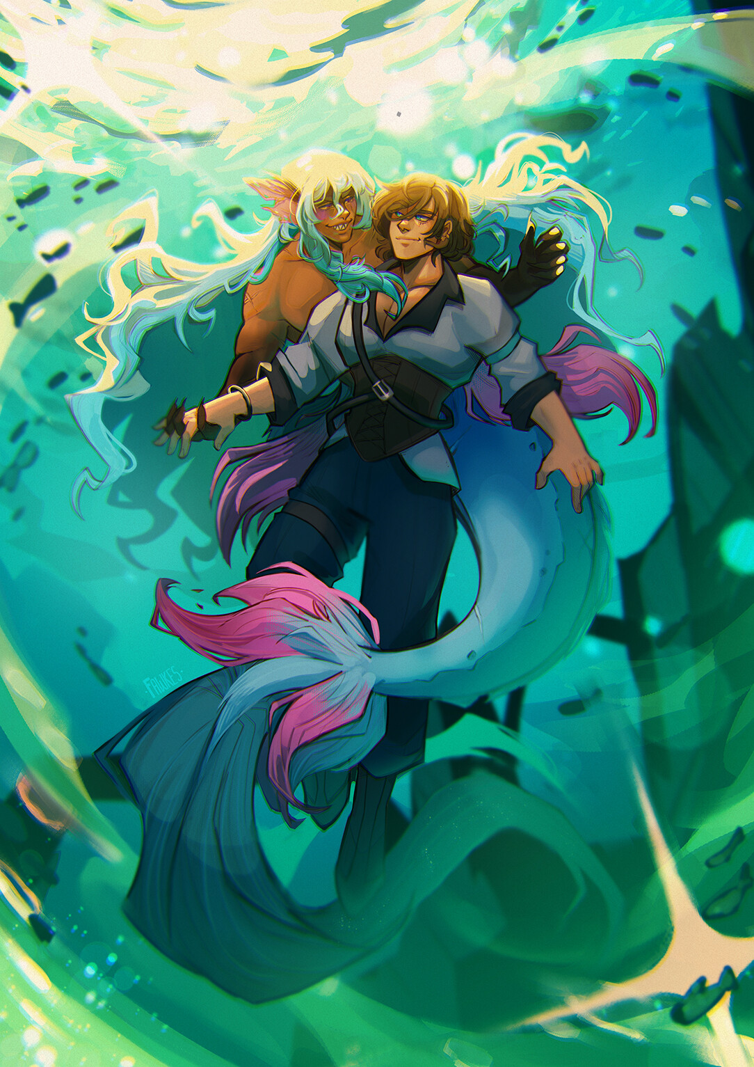 ArtStation - Merman & Captain