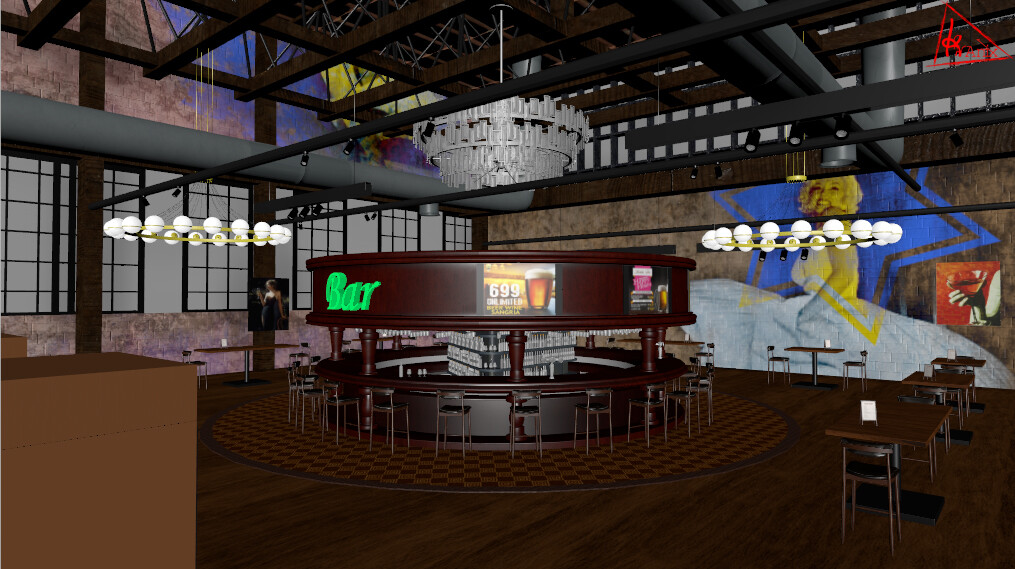 Karan Joshi - Game Ready Bar Environment Modeling, Texturing & Lighting