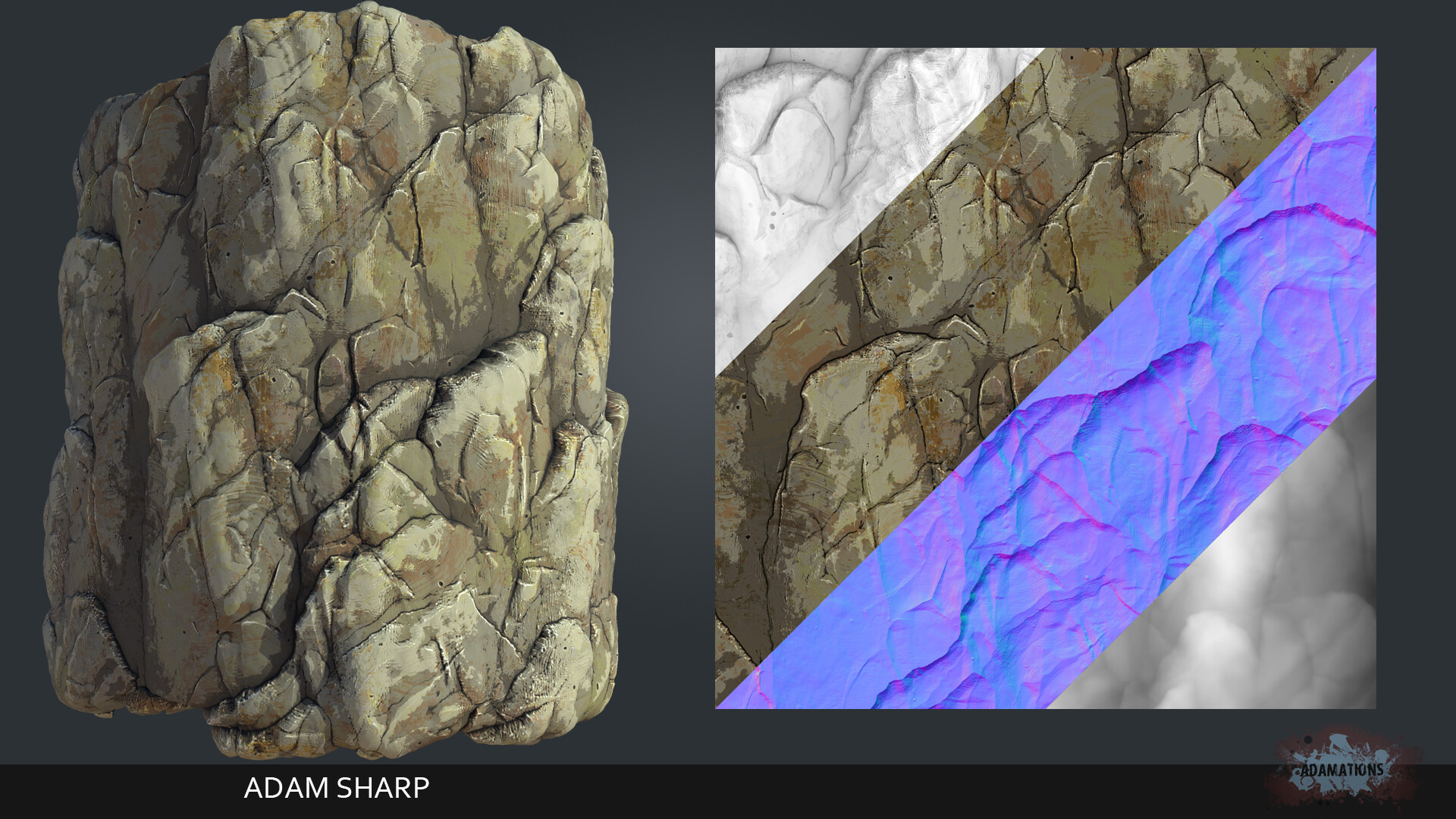 Adam sharp - Stylised Cliff Material