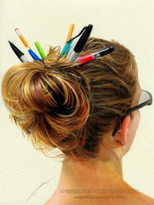 ArtStation - Tools and Hair Drawing + Video