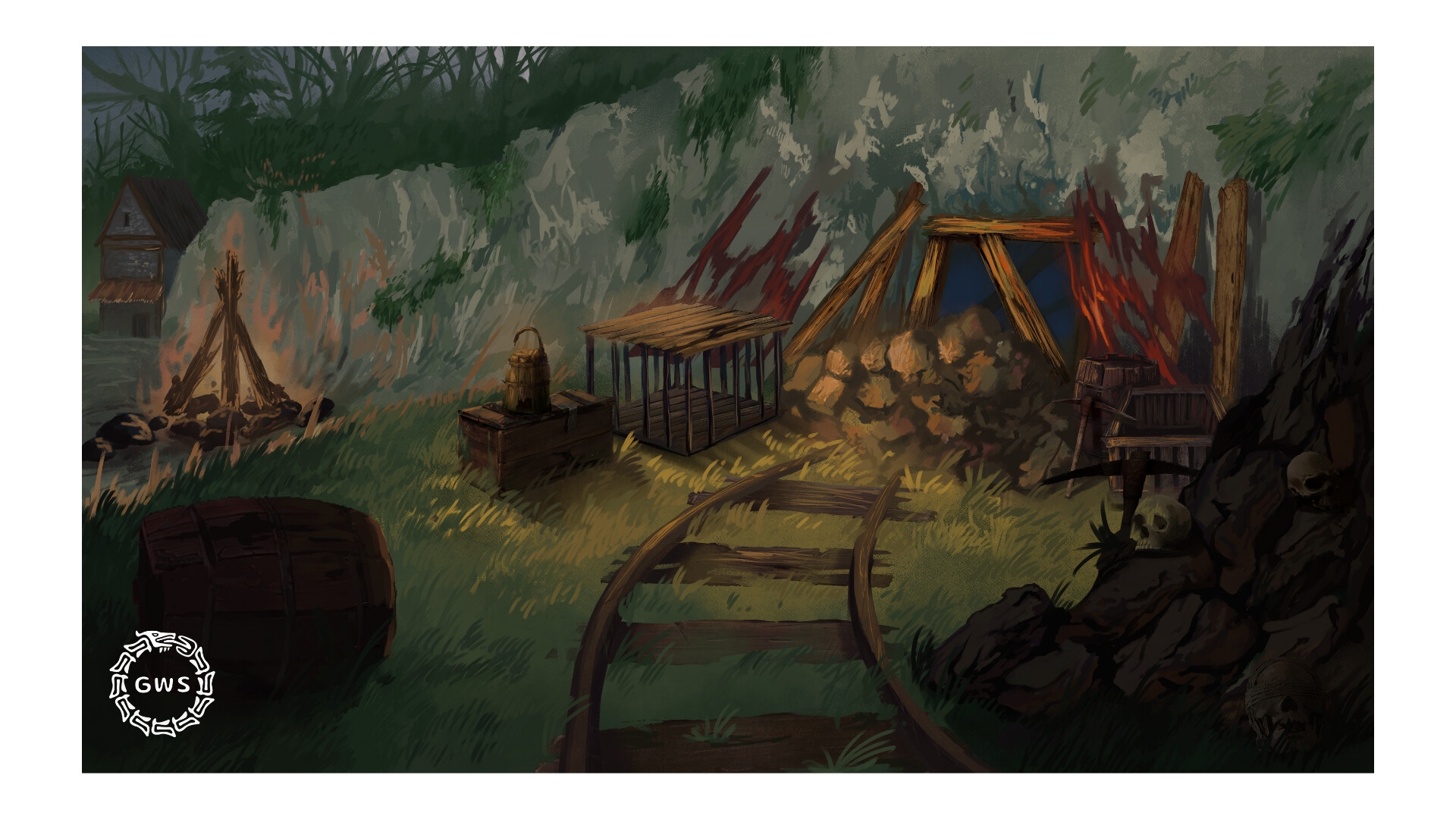 ArtStation - mine entrance concept