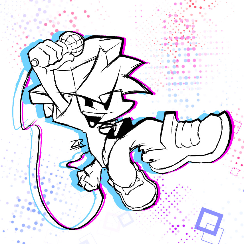 ZeeOrSomething - 2024 Art: #118 - BF FNF Doodle