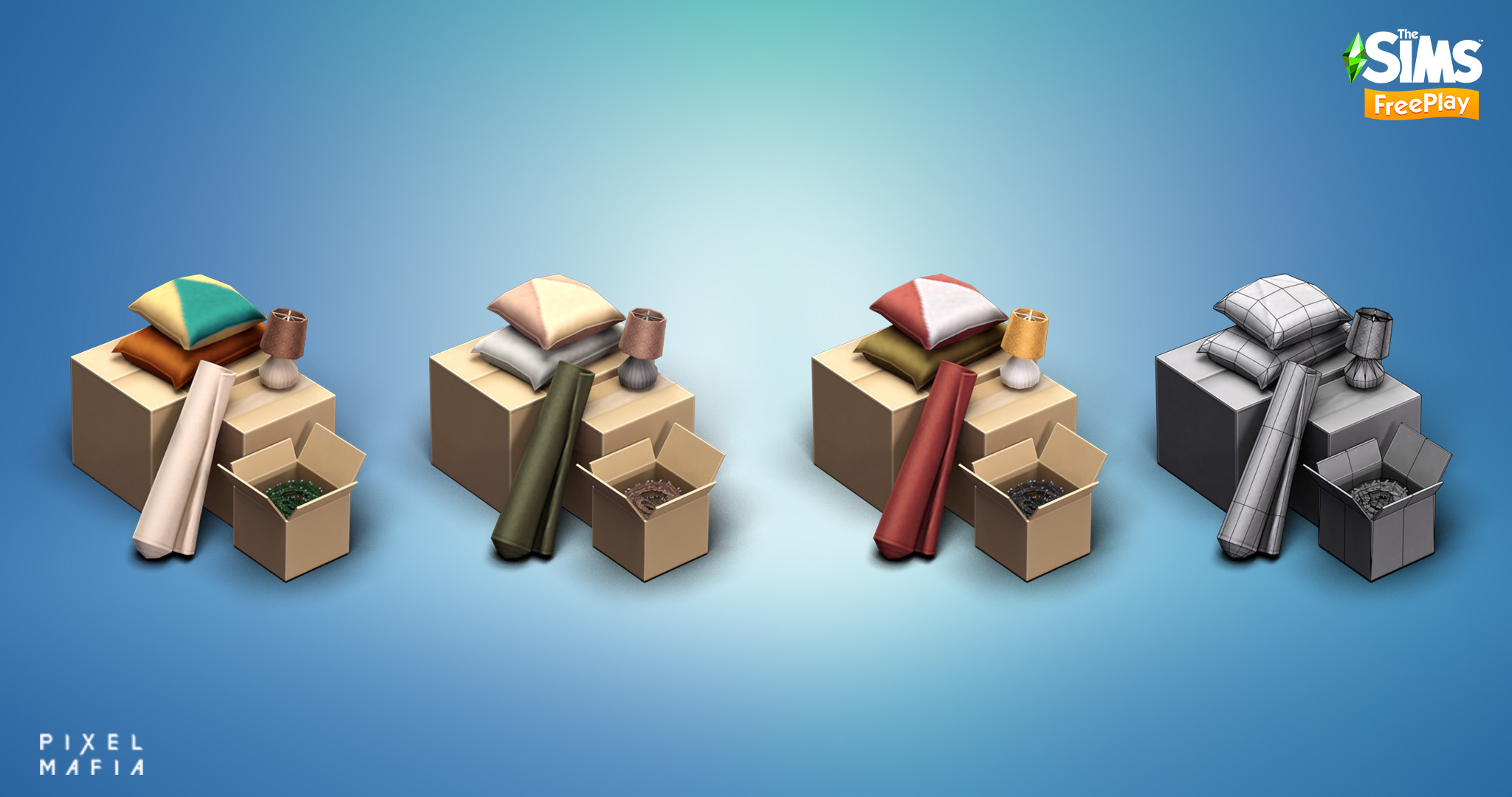 PIXEL MAFIA - SIMS Freeplay – Loft Set