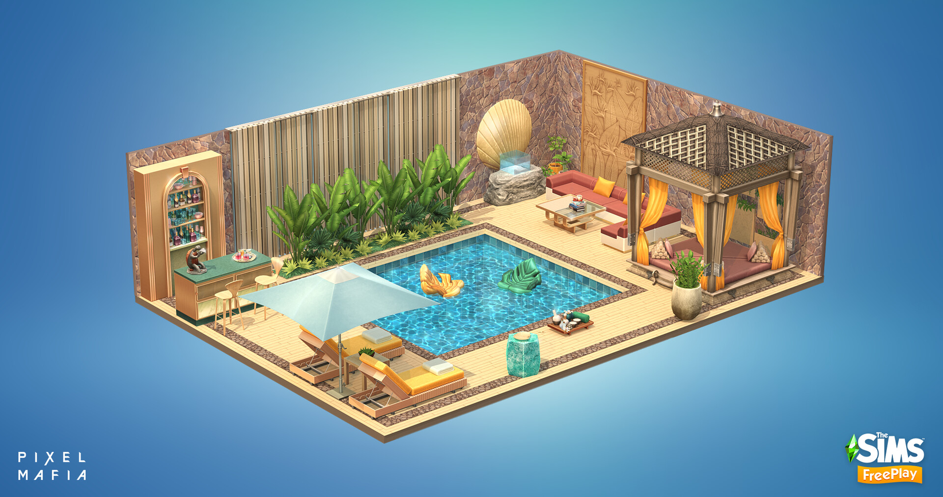 sims freeplay pool